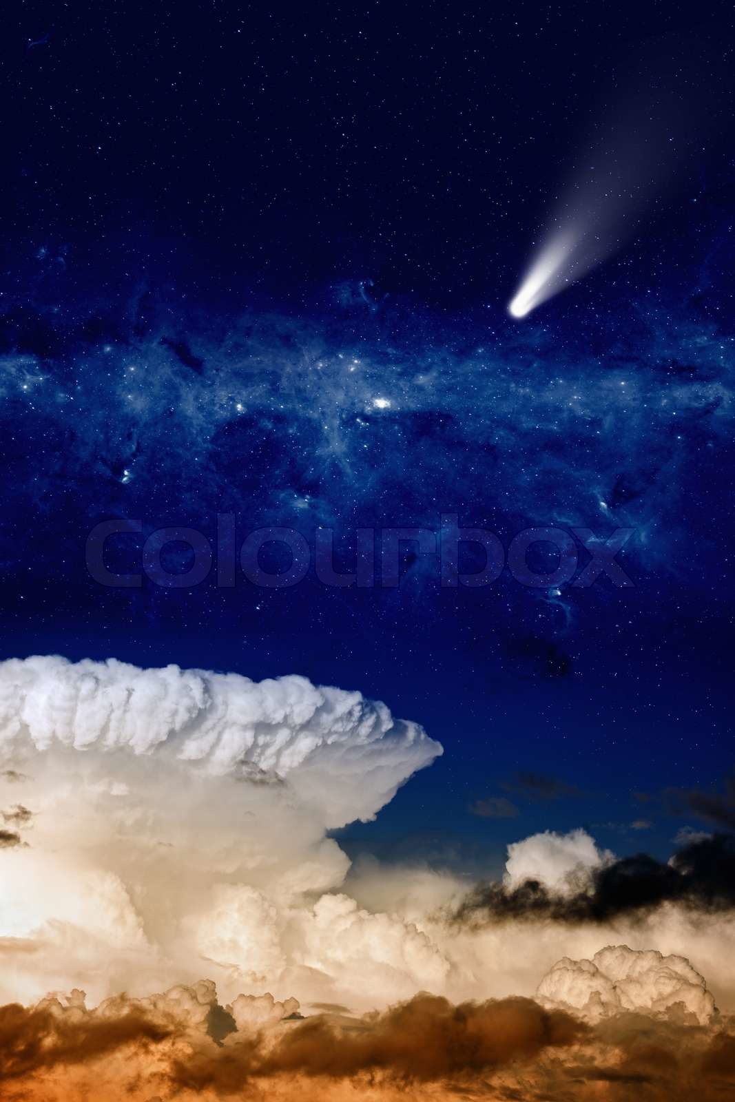 Falling comet | Stock image | Colourbox