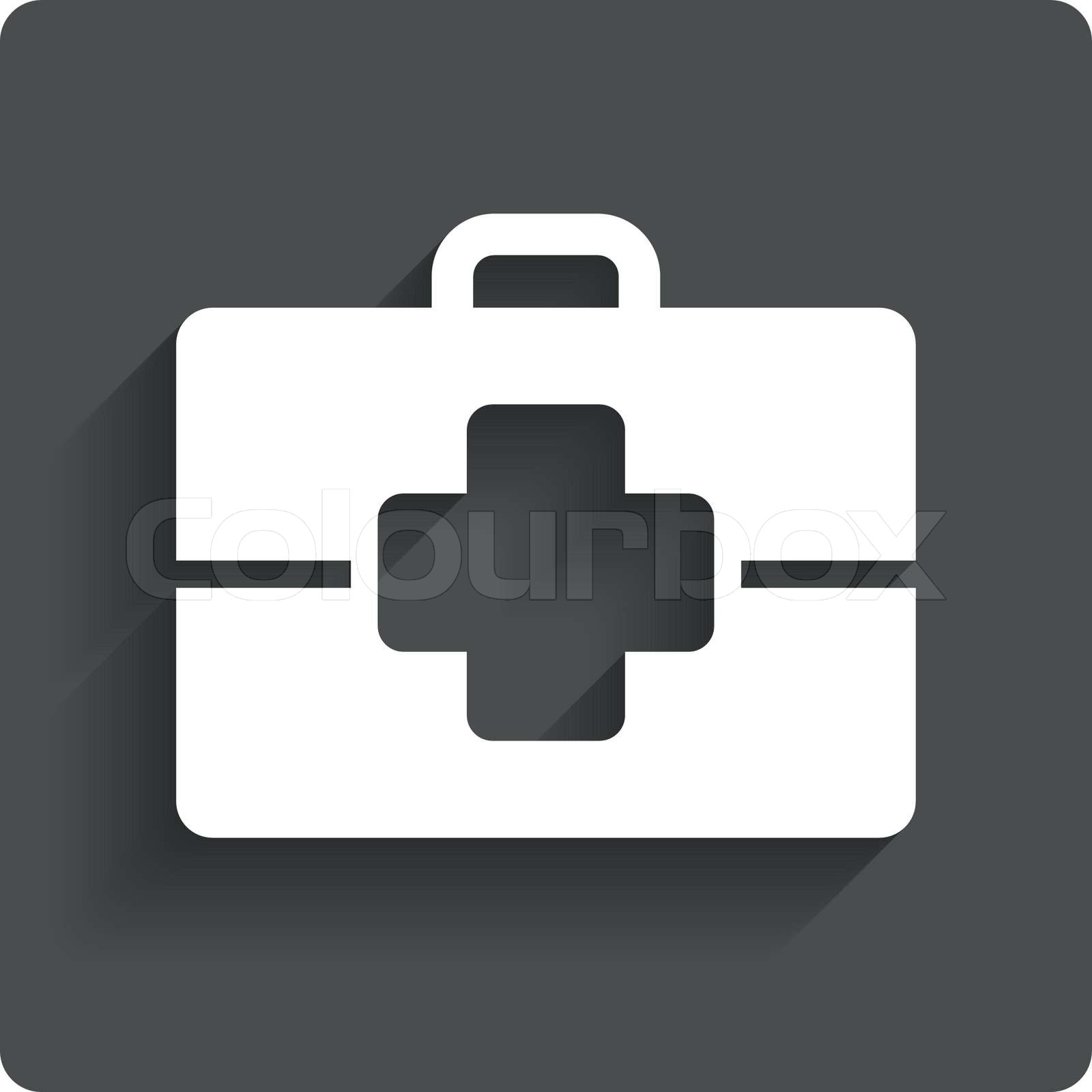 Medical case sign icon. Doctor symbol. | Stock vector | Colourbox