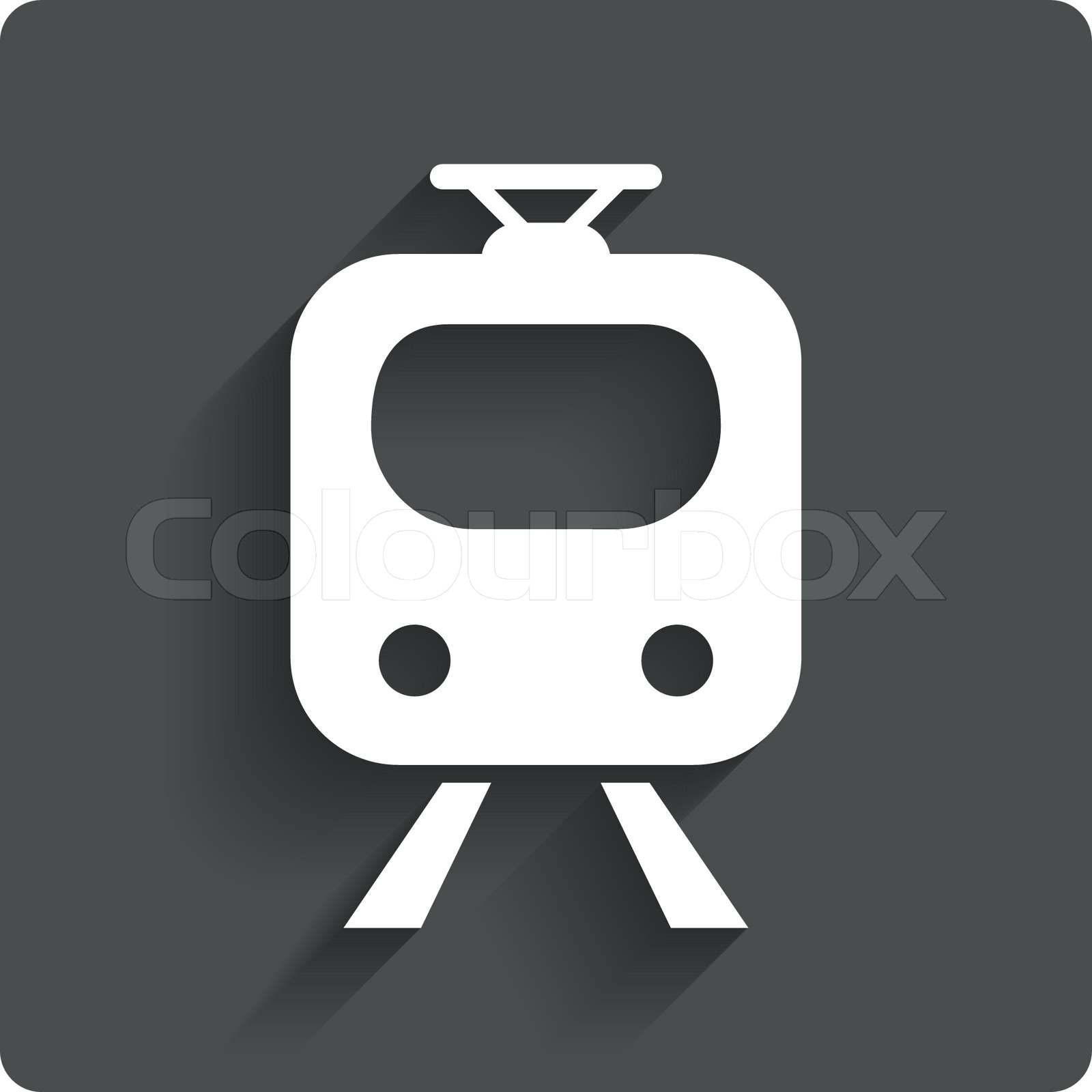 u-Bahn-Schild-Symbol. Zug, u-Bahn-Symbol. | Stock-Vektor | Colourbox