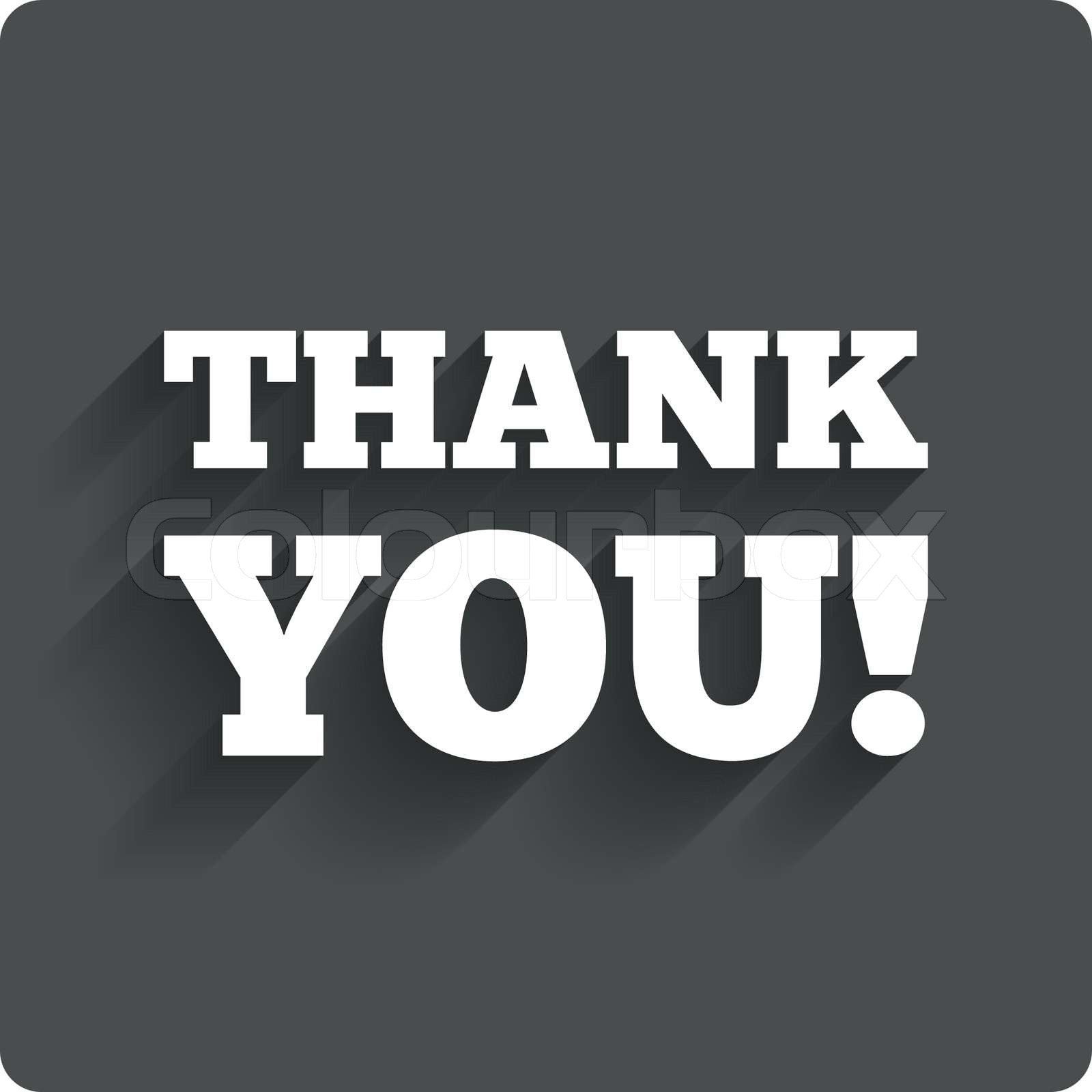 Thank you sign icon. Gratitude symbol. | Stock vector | Colourbox