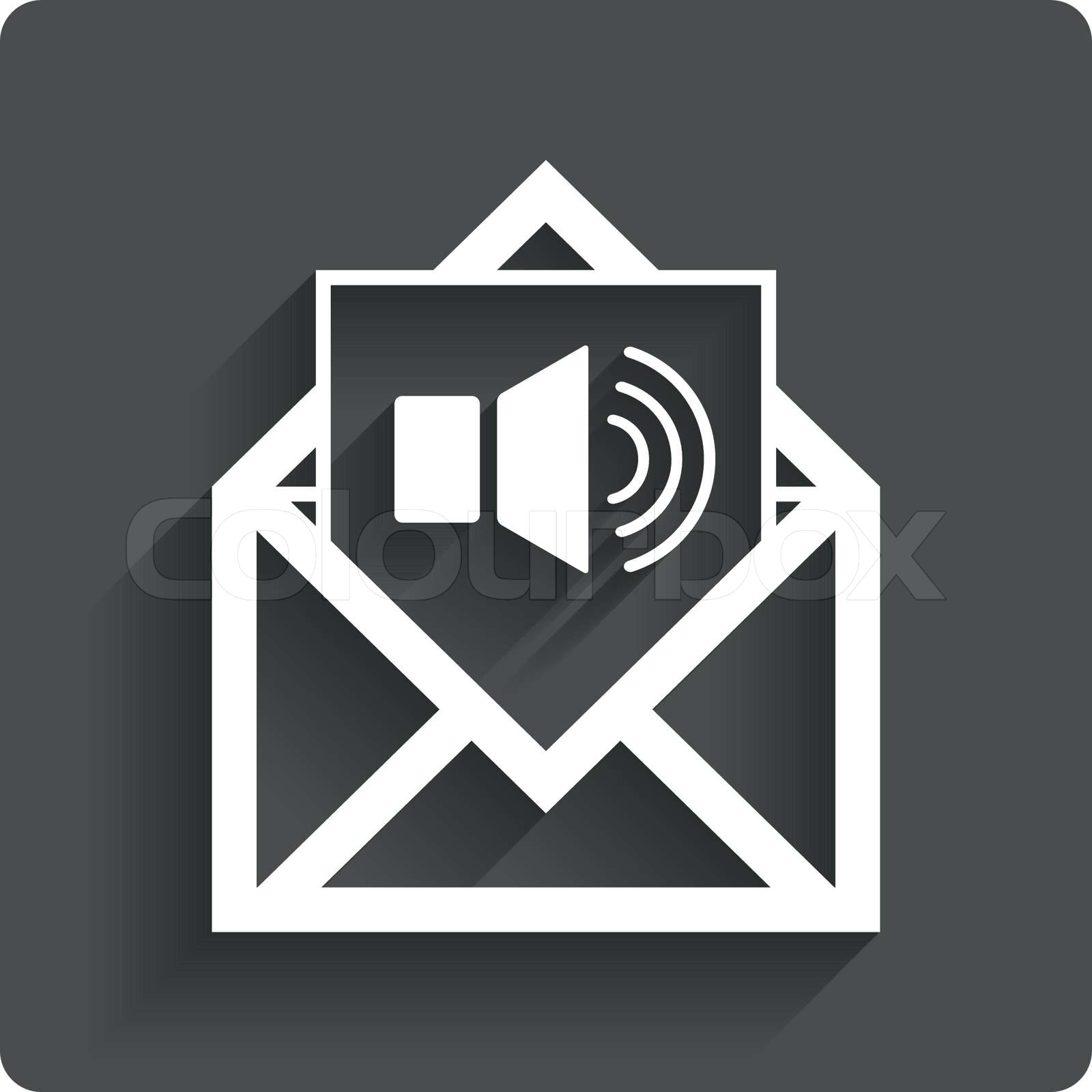 Voice Mail Symbol Lautsprechersymbol Audio Nachricht Stock Vektor voice-mail-symbol-lautsprechersymbol-audio-nachricht-stock-vektor