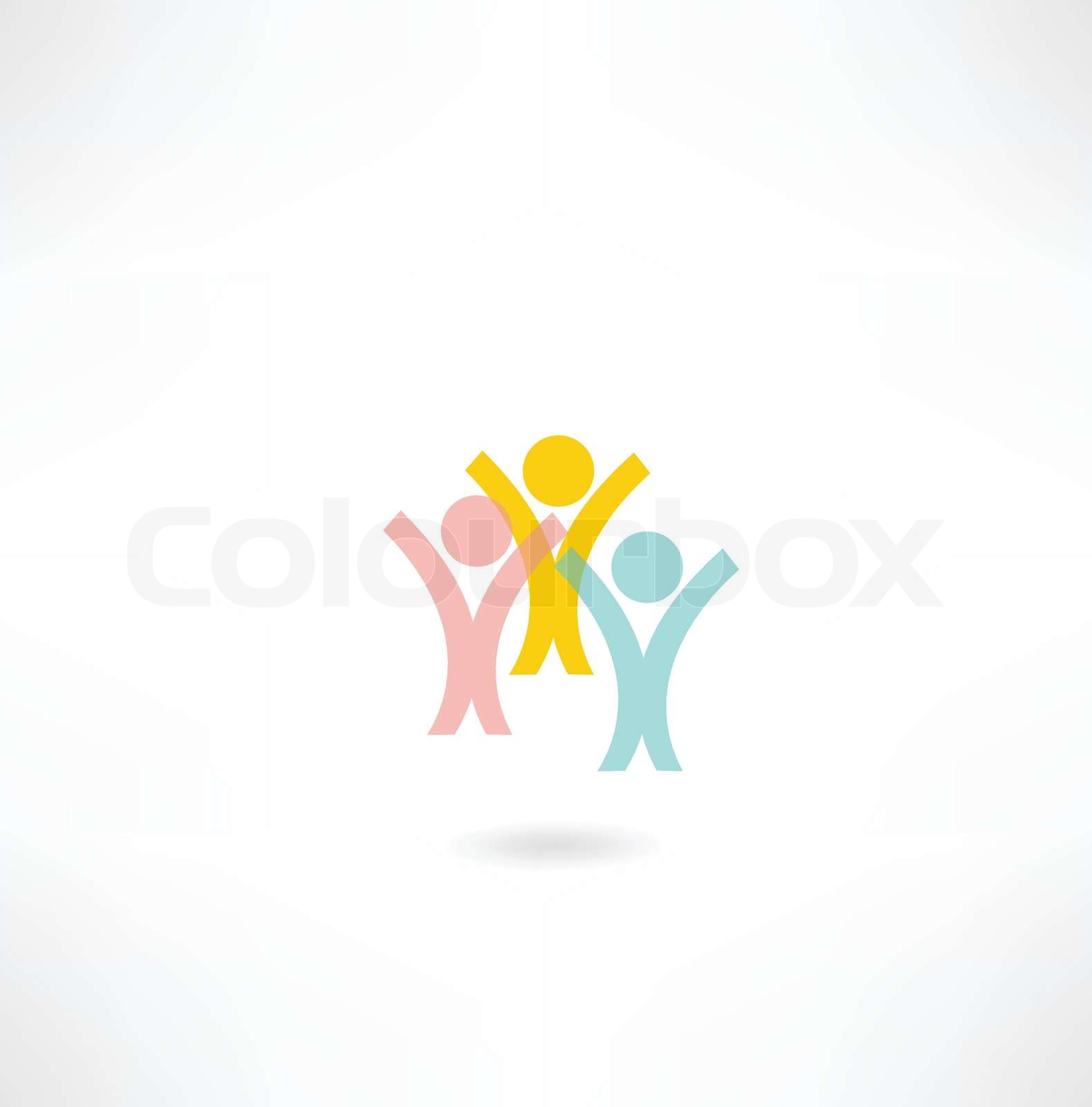 Menschen-Symbol | Stock-Vektor | Colourbox