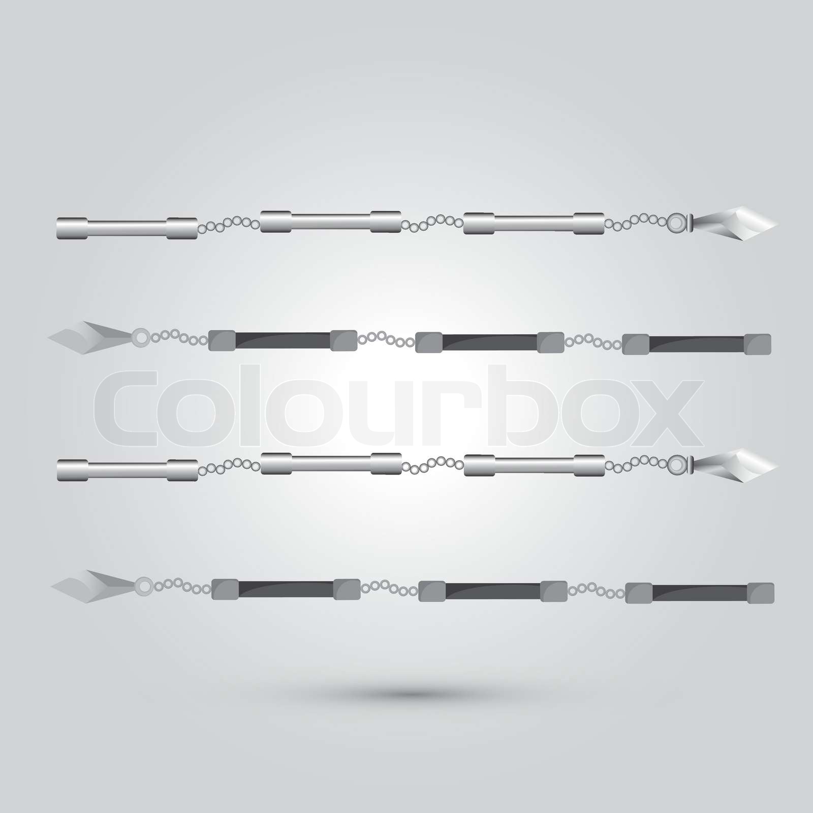 Illustration of ninja weapon, cartoon vector | Stock vector | Colourbox