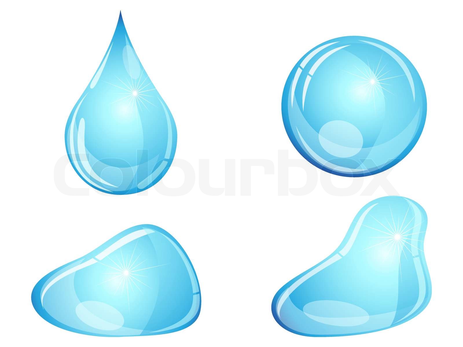 Wassertropfen set | Stock-Vektor | Colourbox
