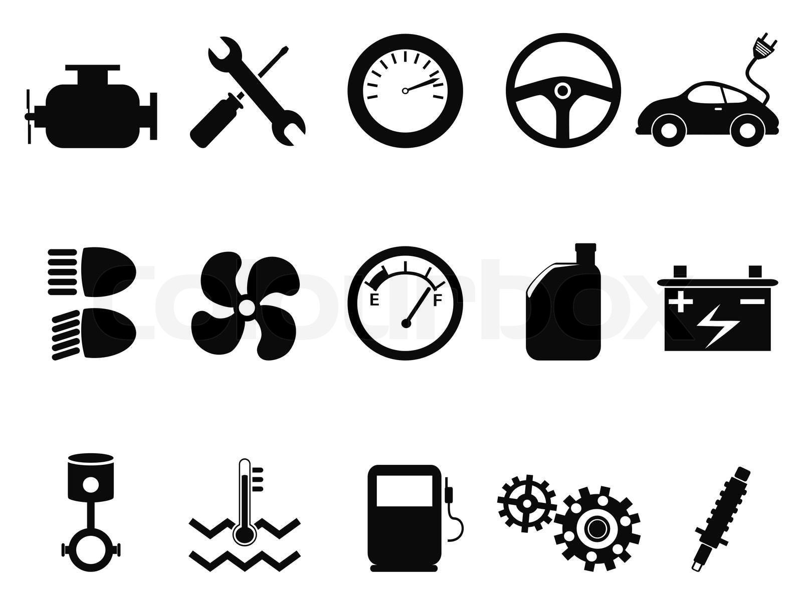 Auto Motor Icons set | Stock-Vektor | Colourbox