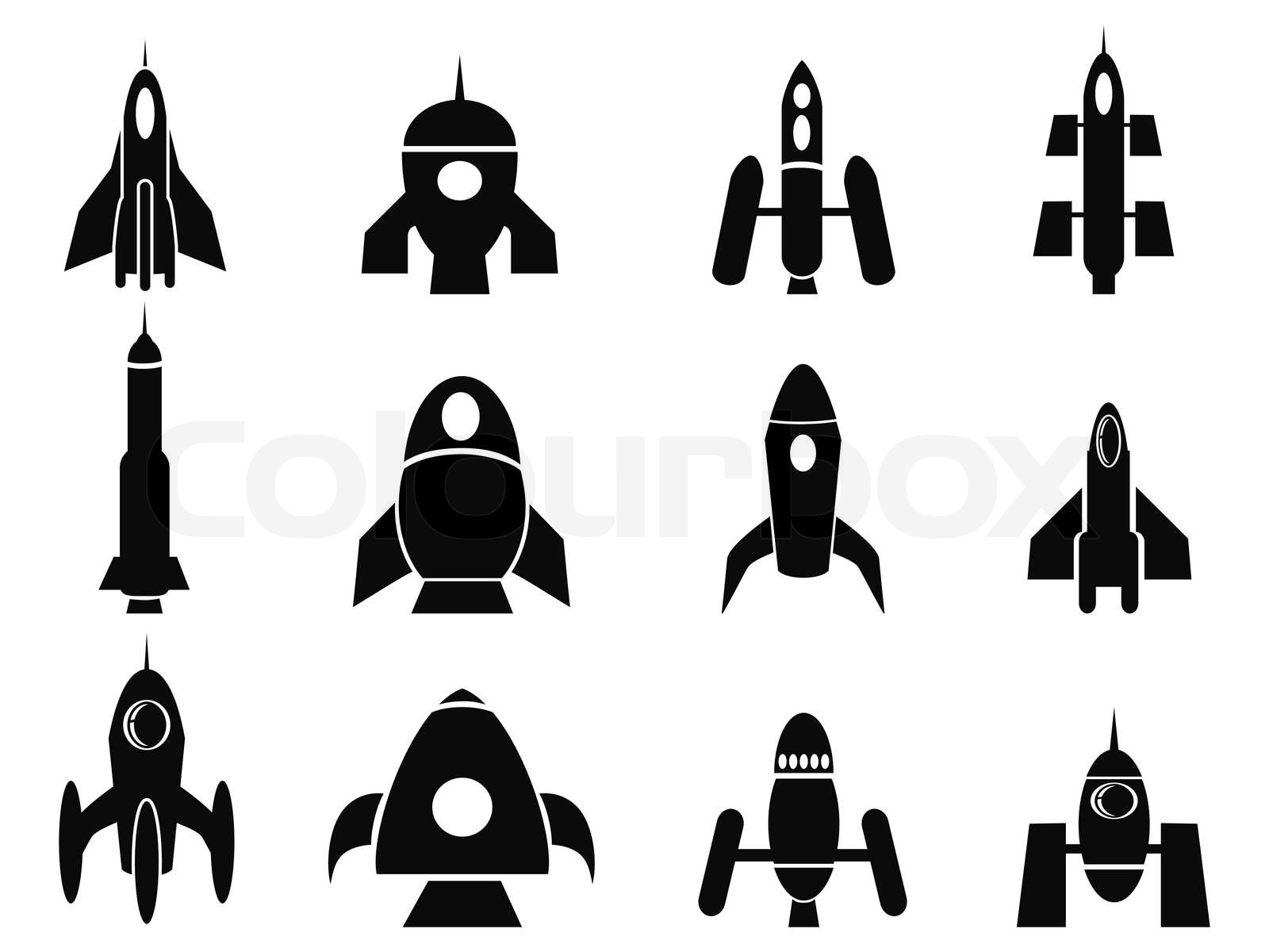 rocket icons | Stock vector | Colourbox