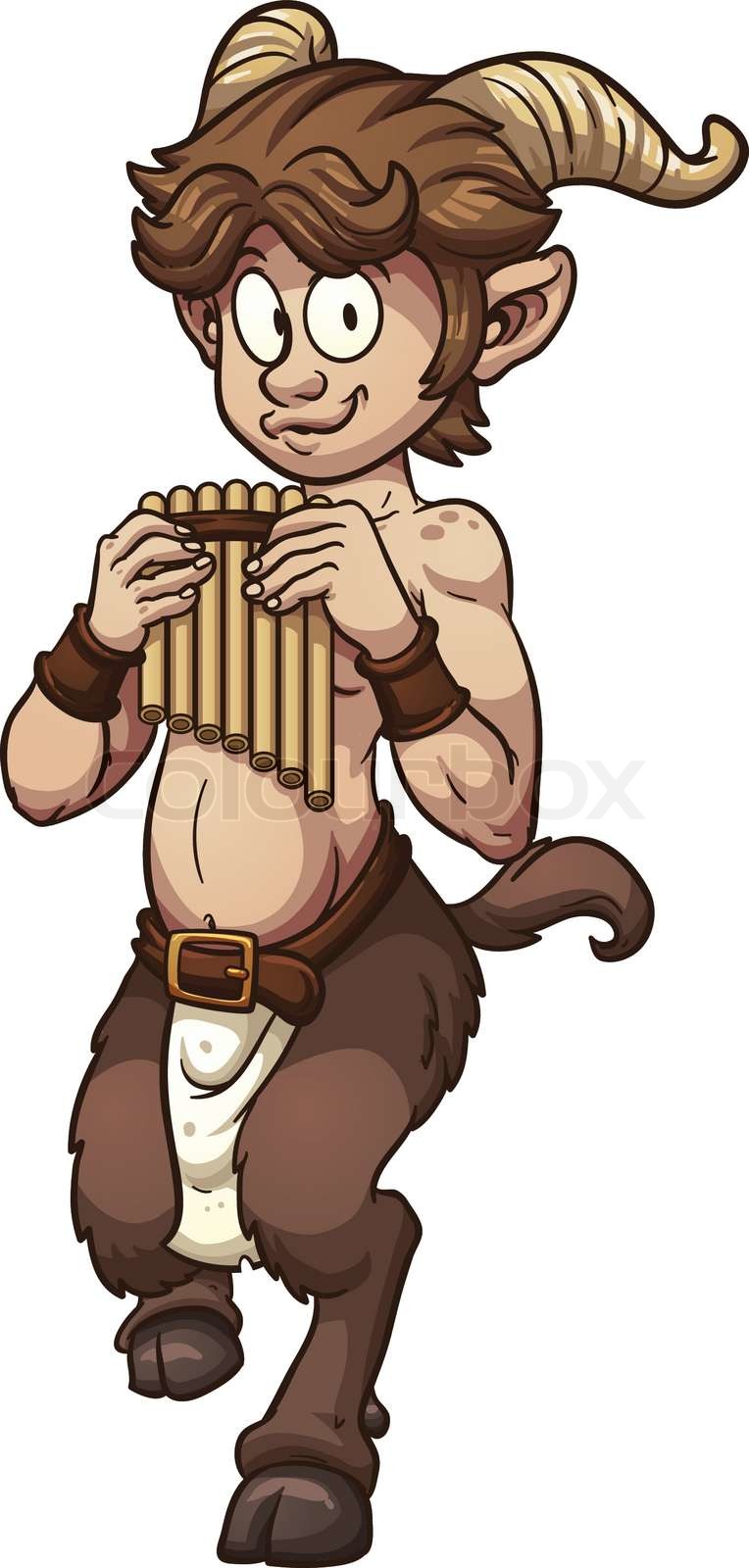 Cartoon satyr | Stock vector | Colourbox