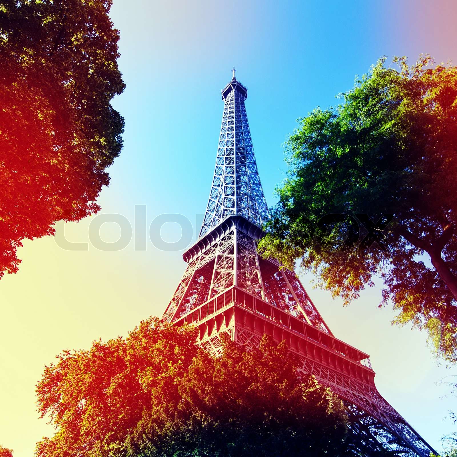 Eiffle Tower filter art photography. Paris. France | Stock image ...