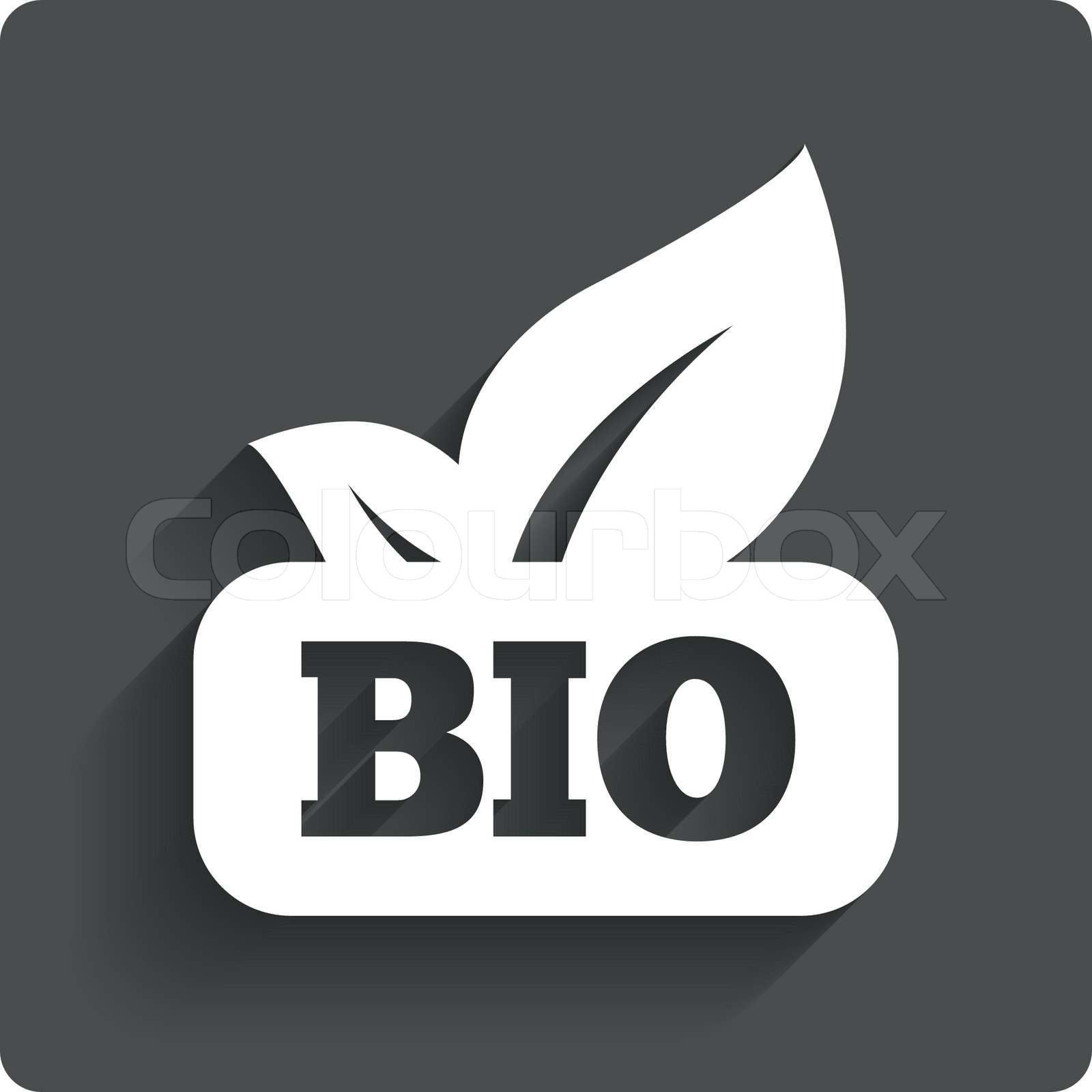 Bio product sign icon. Leaf symbol. | Stock vector | Colourbox