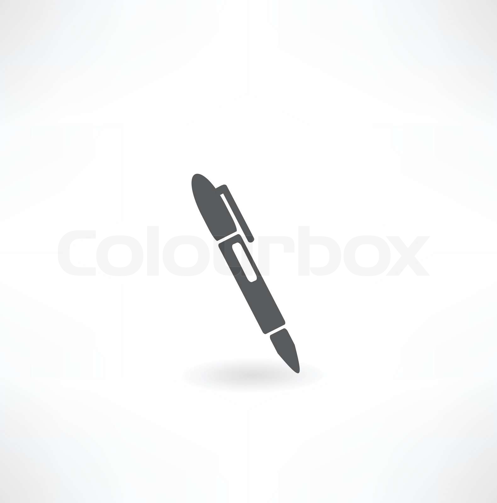 Stift isoliert auf weißem Hintergrund mit Beschneidungspfad | Stock ...