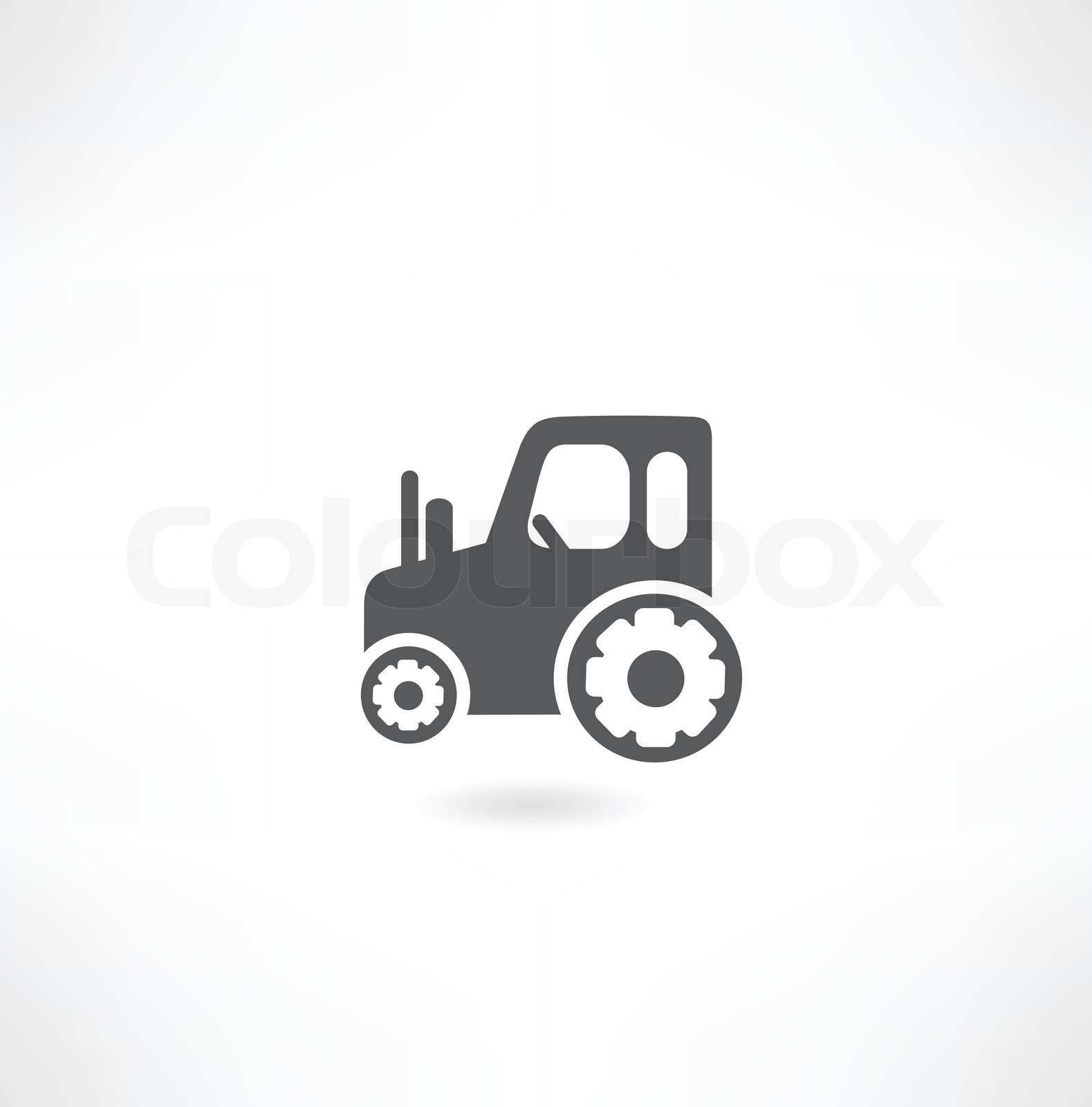 Traktor-Symbol | Stock-Vektor | Colourbox
