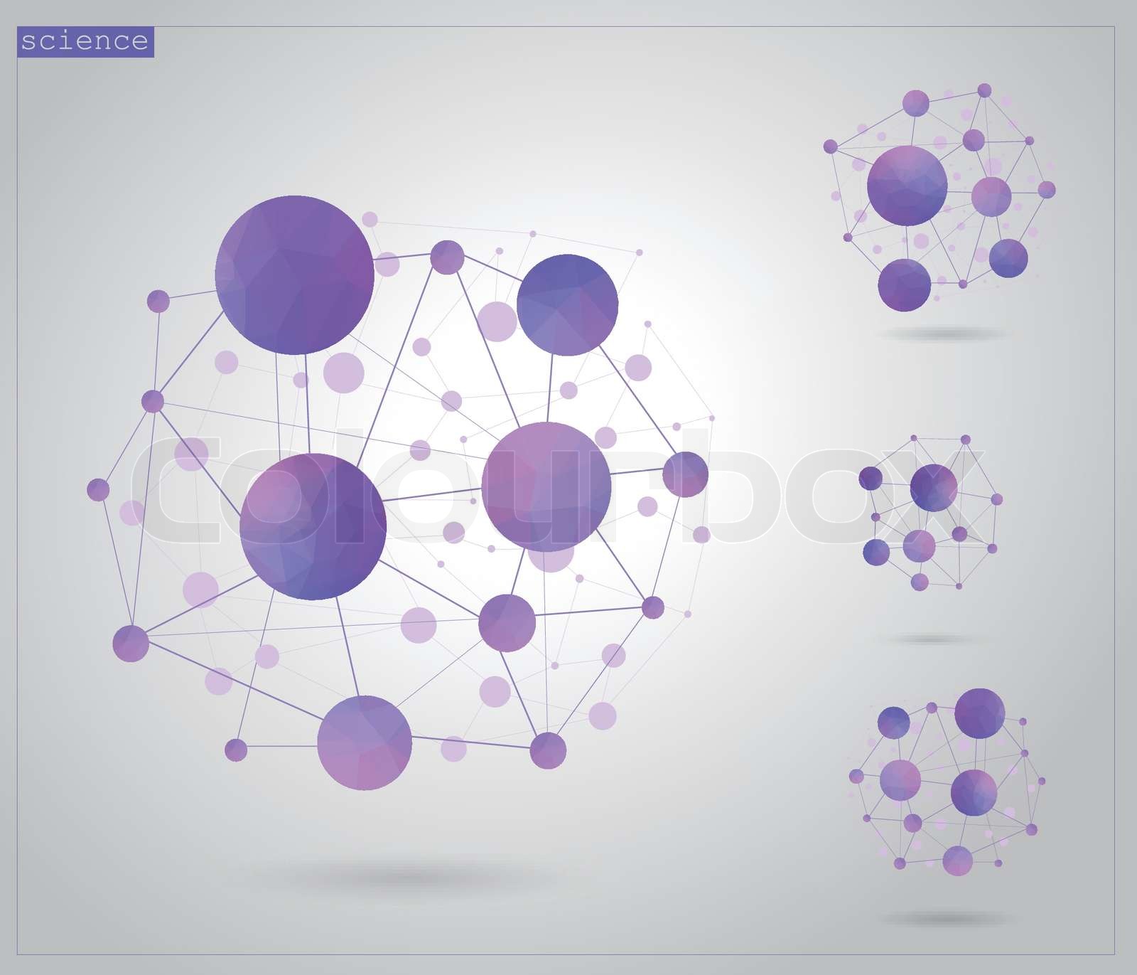 molecule structure | Stock vector | Colourbox