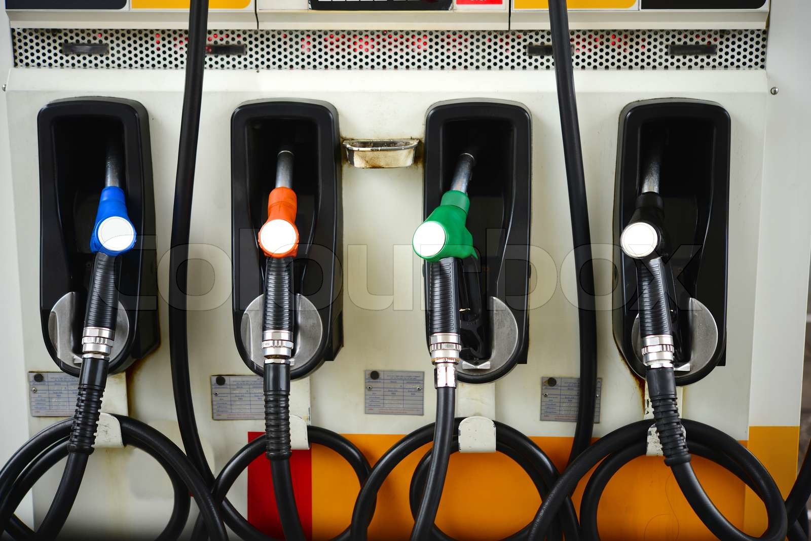 Fuel pumps | Stock image | Colourbox