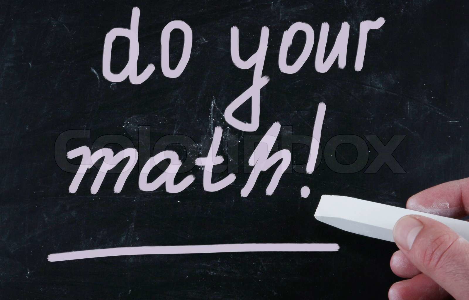 do your math! | Stock image | Colourbox