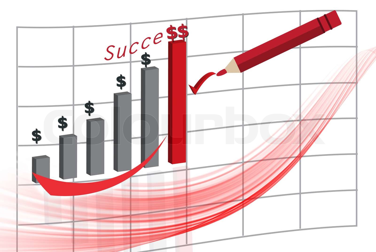 Diagram of business success | Stock image | Colourbox