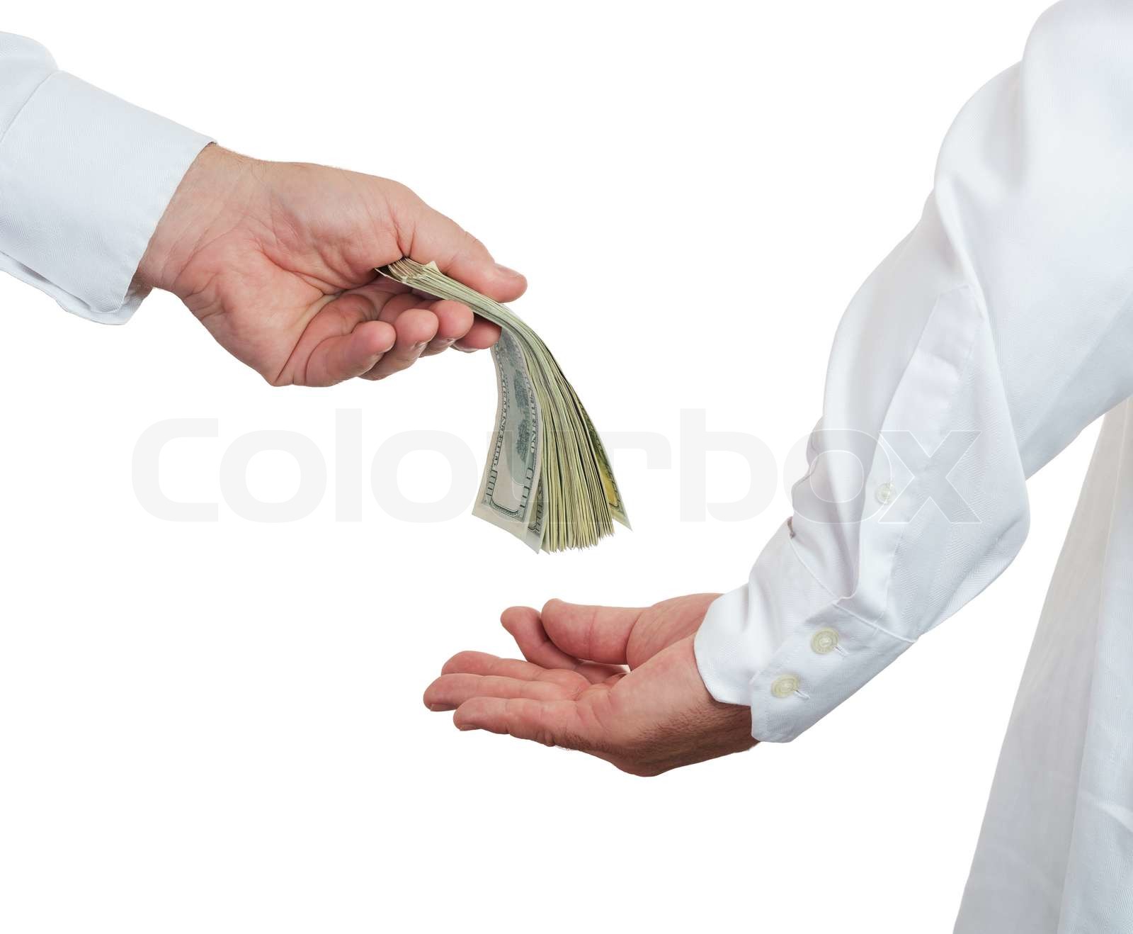 Hände und Geld | Stock Bild | Colourbox