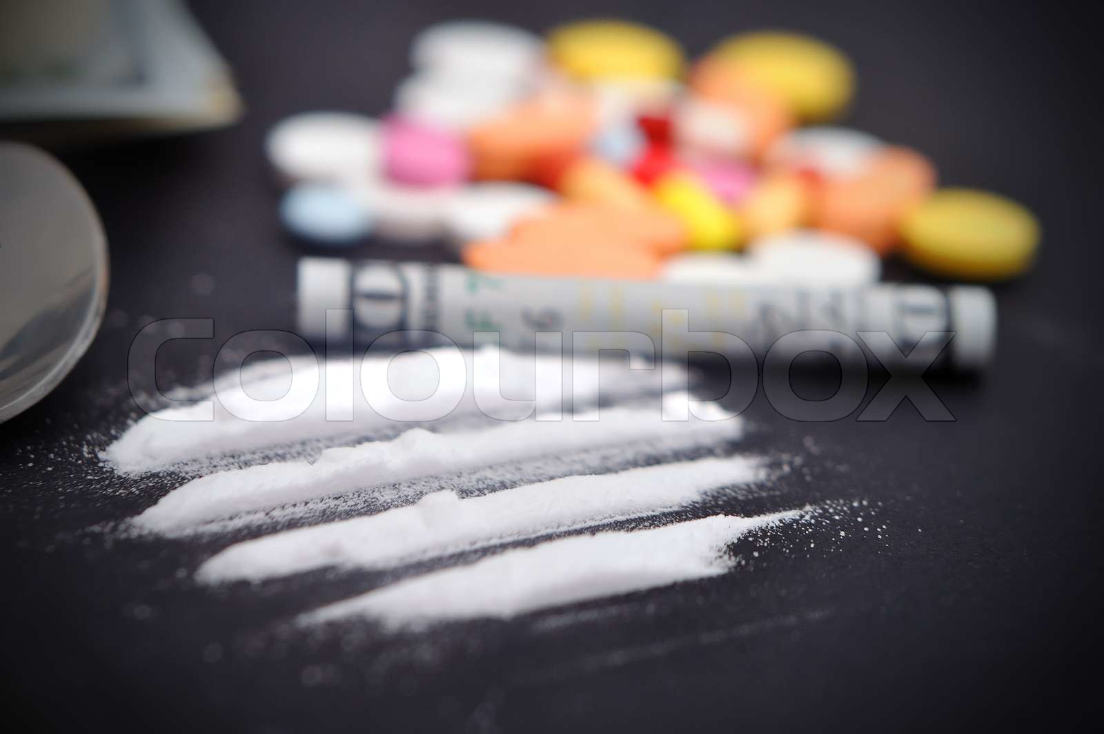 lines of cocaine | Stock image | Colourbox