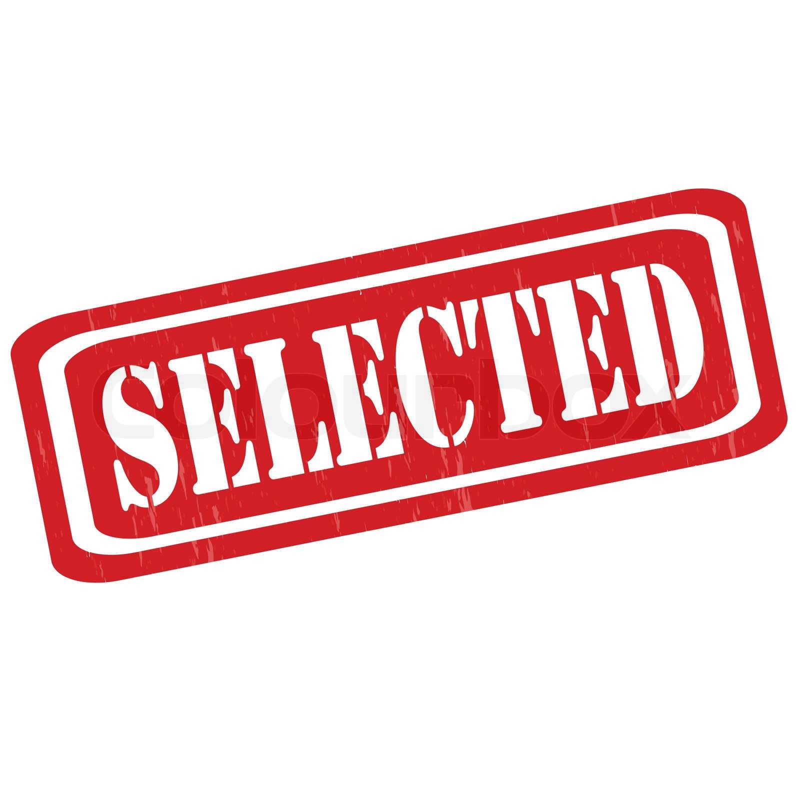 Selected-stamp | Stock vector | Colourbox