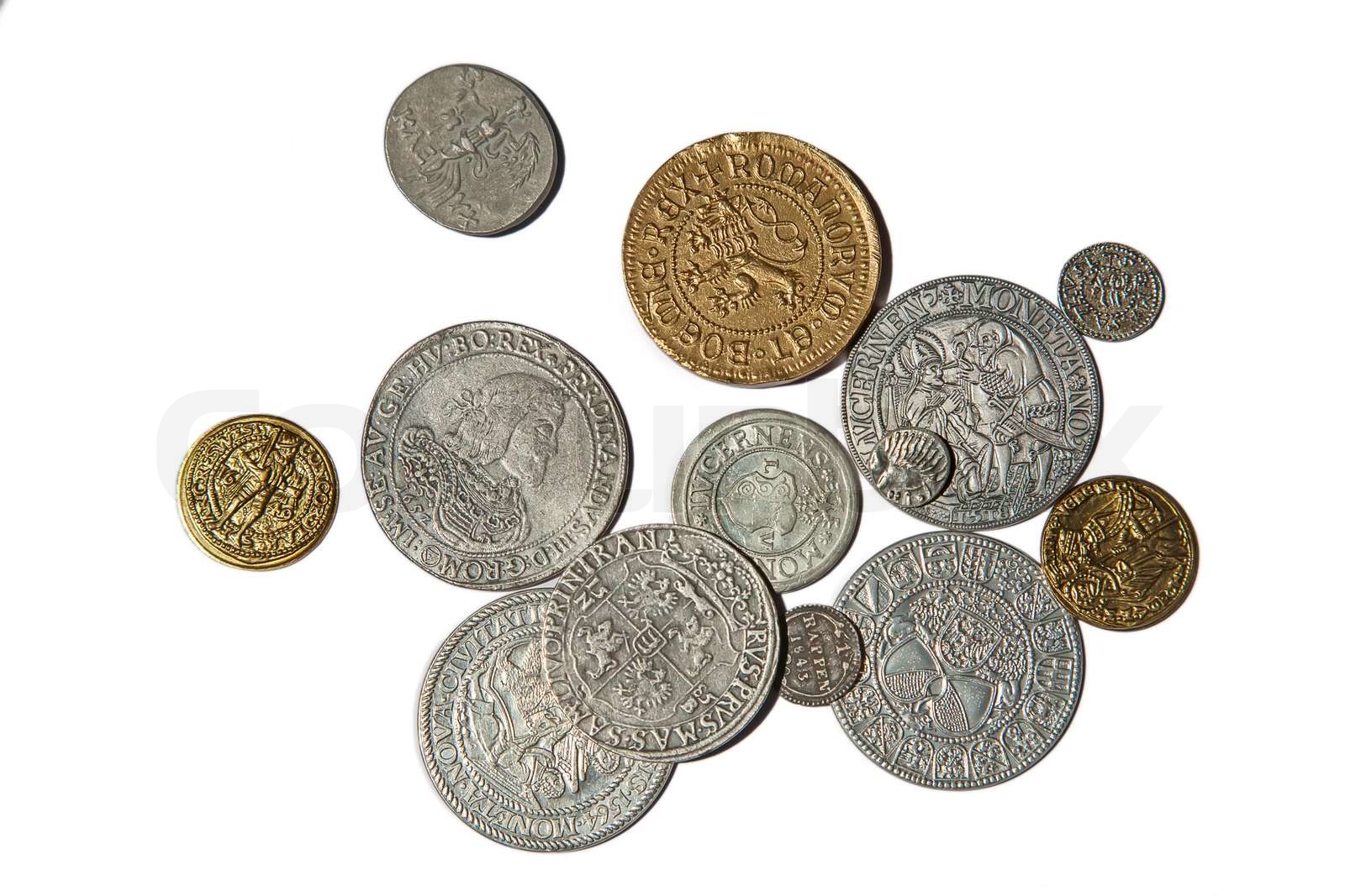 Medieval coins | Stock image | Colourbox
