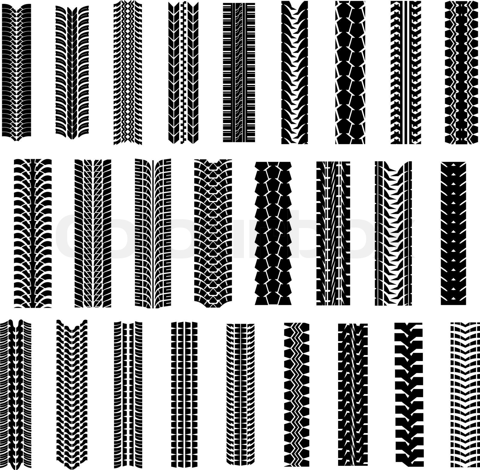 pisar, llanta, motor | Vector de archivo | Colourbox
