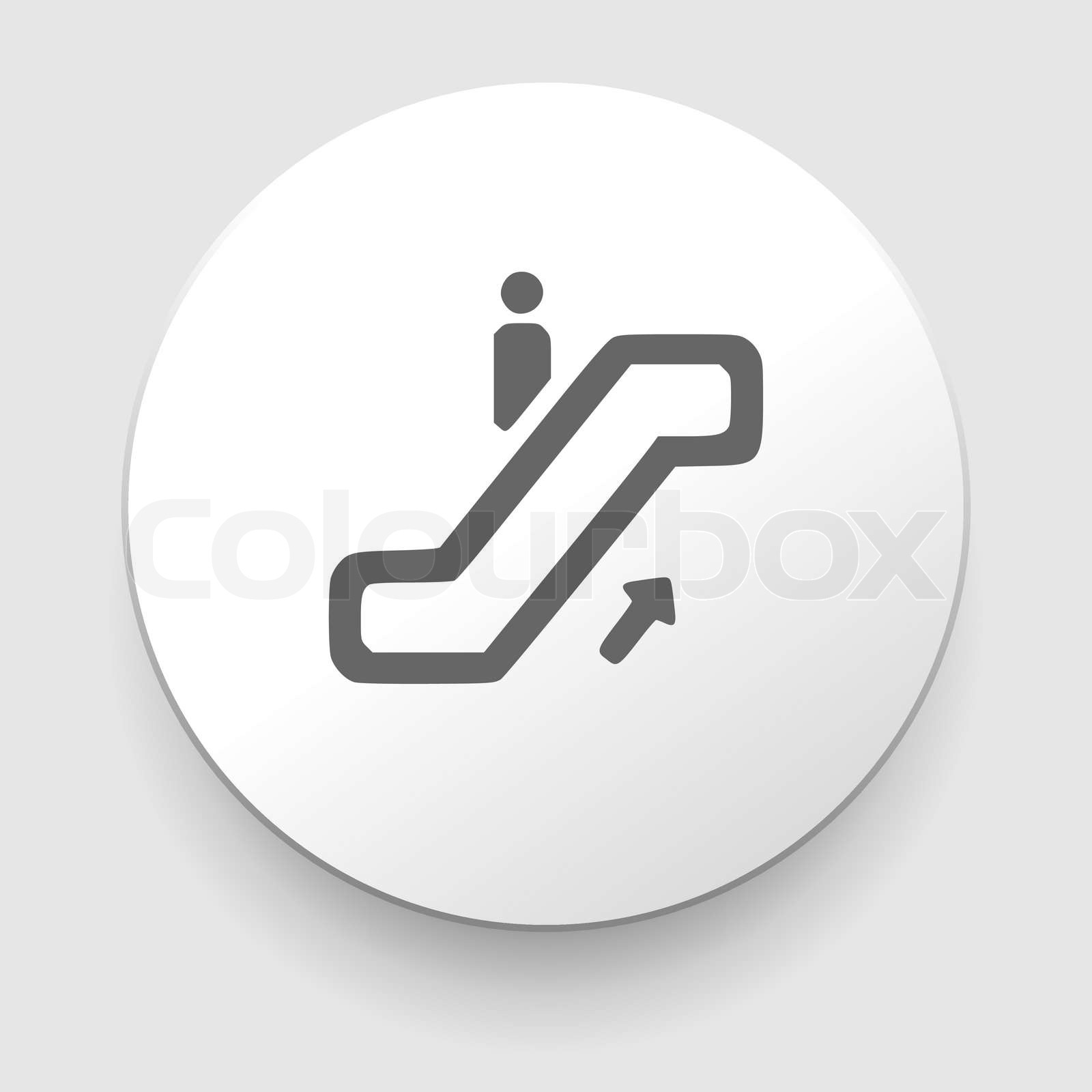 Rolltreppe-Symbol | Stock-Vektor | Colourbox