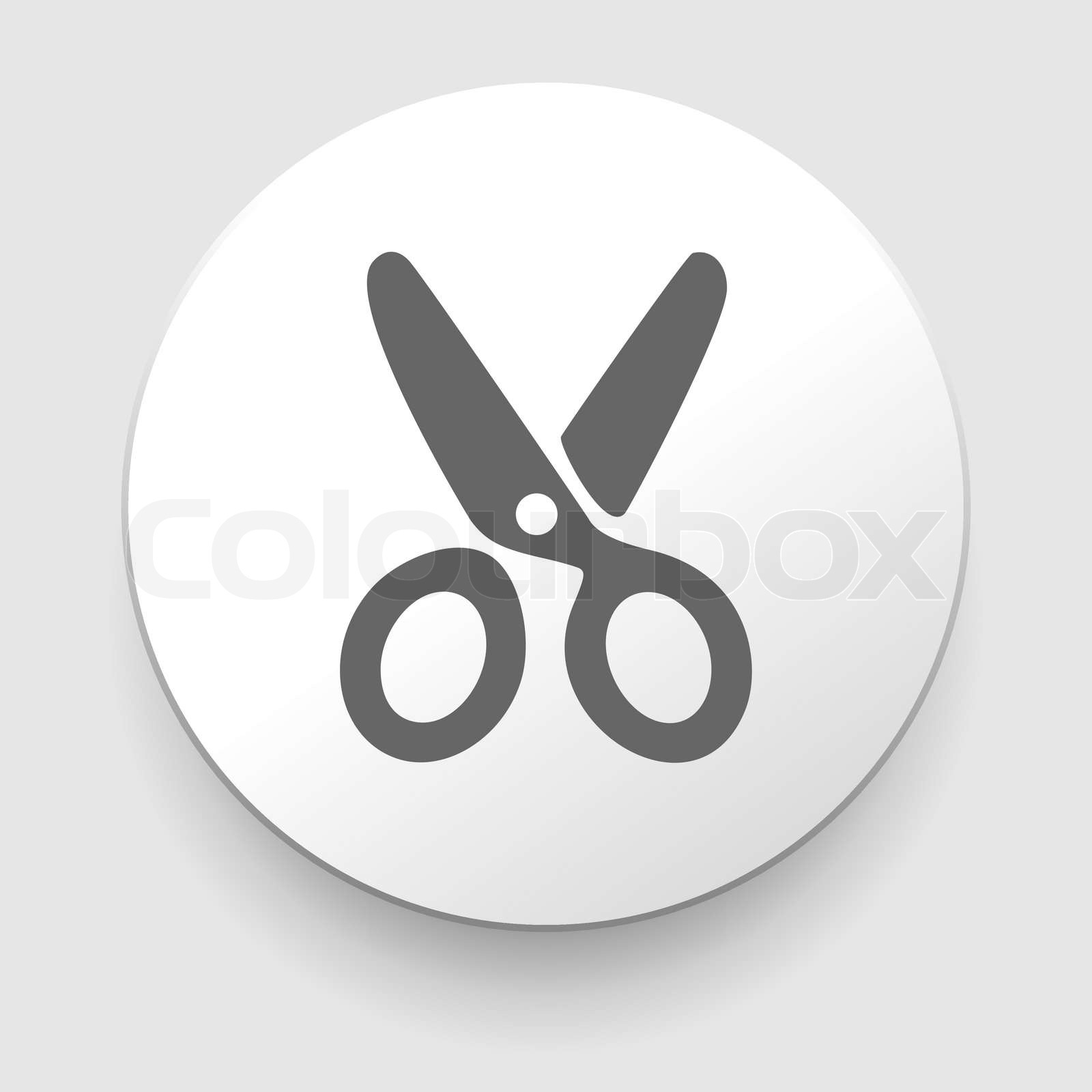 Scheren-Symbol | Stock-Vektor | Colourbox