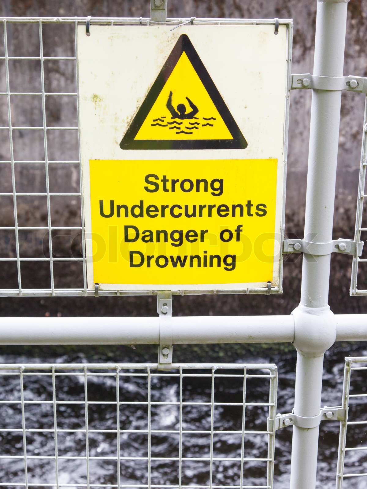 Water hazard signs | Stock image | Colourbox