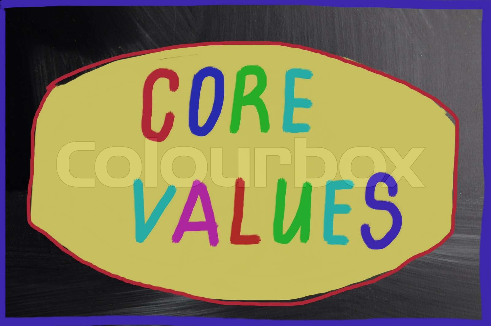 core values | Stock image | Colourbox