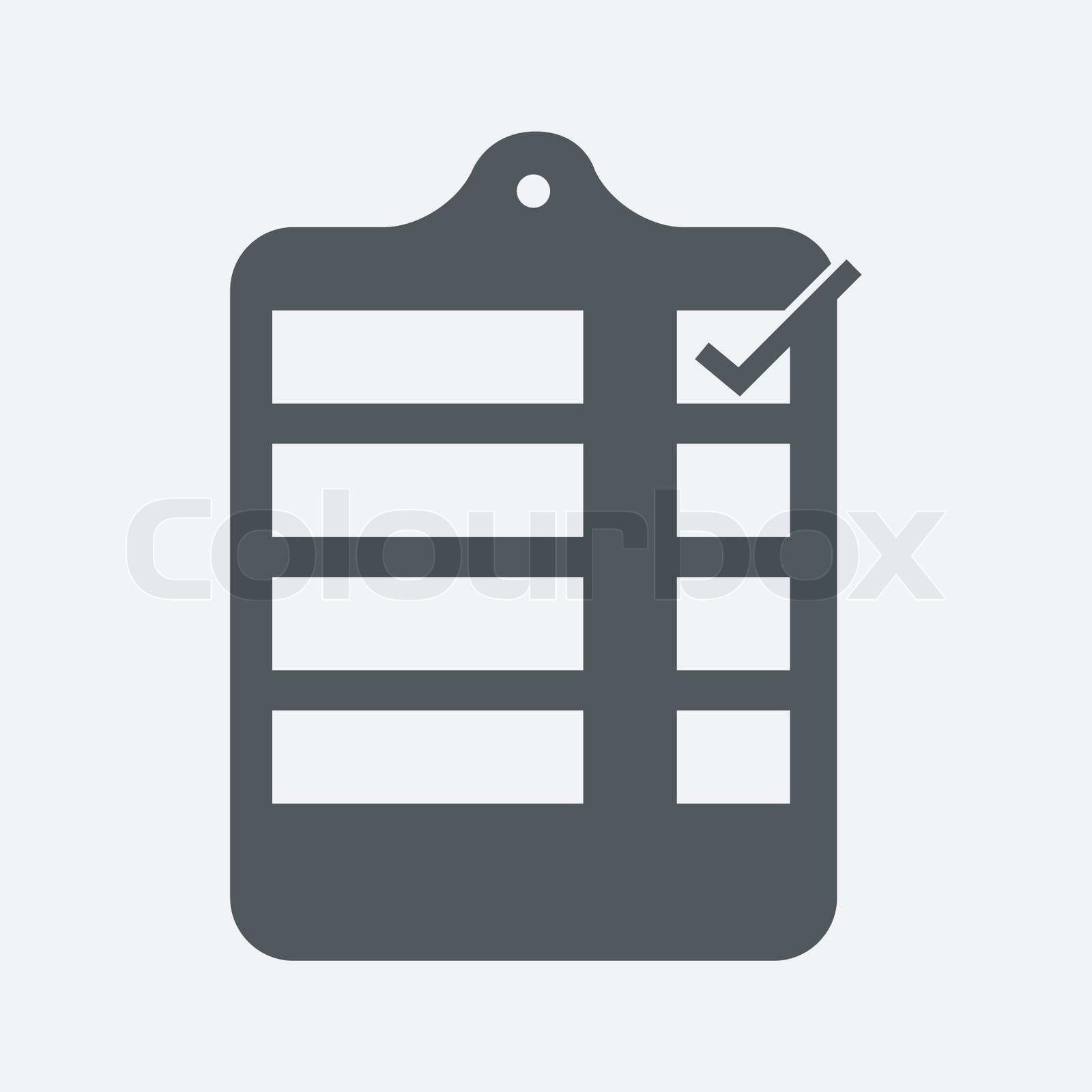 sheet data Icon | Stock vector | Colourbox