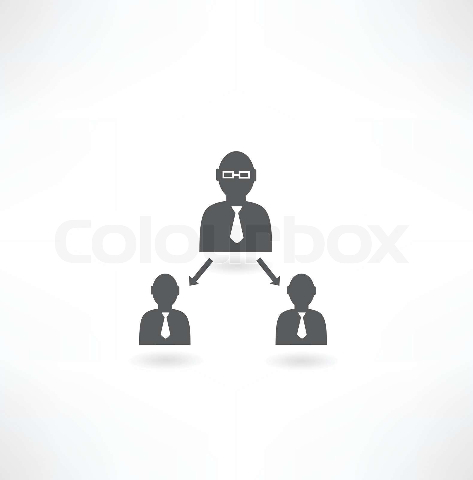 boss and subordinate icon | Stock vector | Colourbox