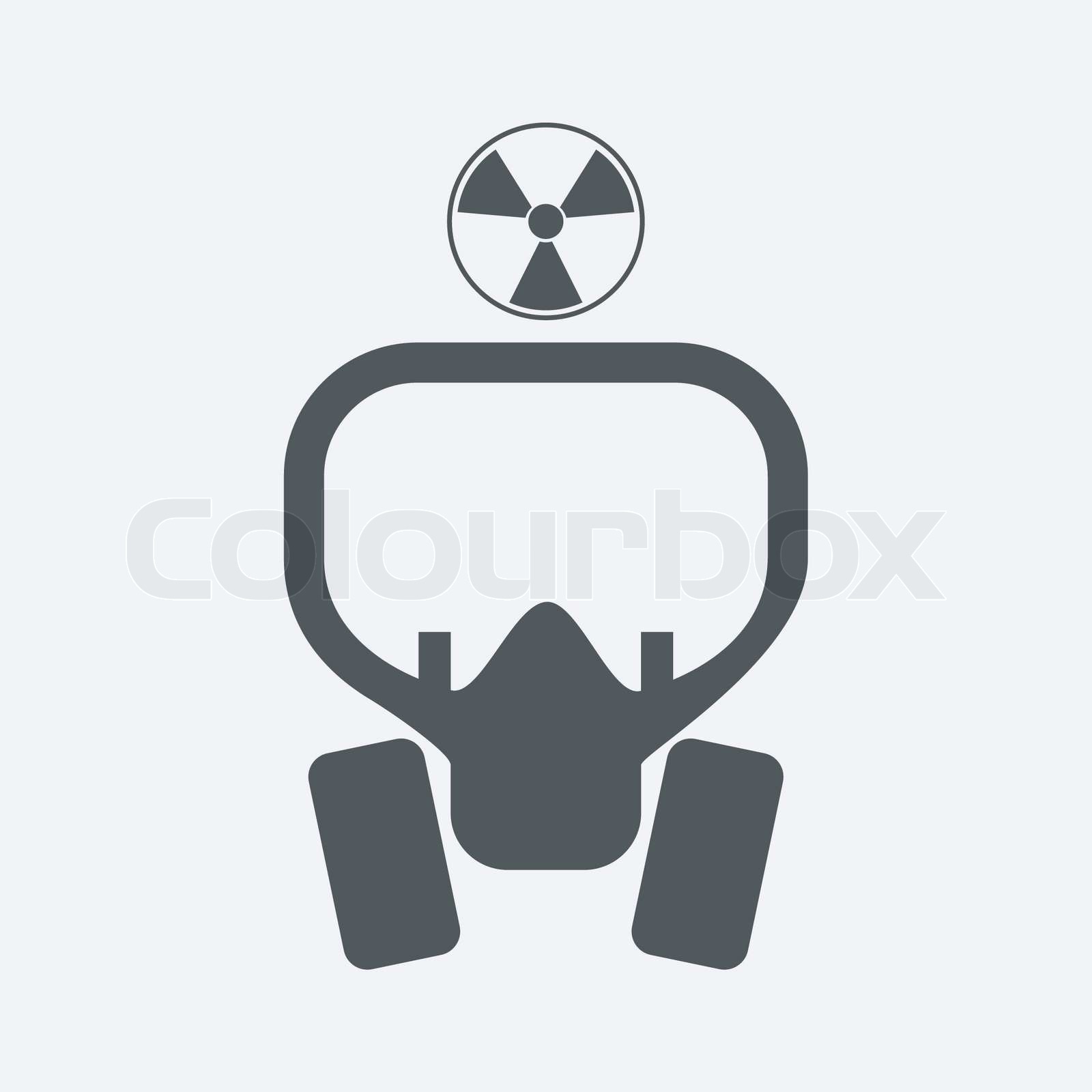 radiation mask icon | Stock vector | Colourbox