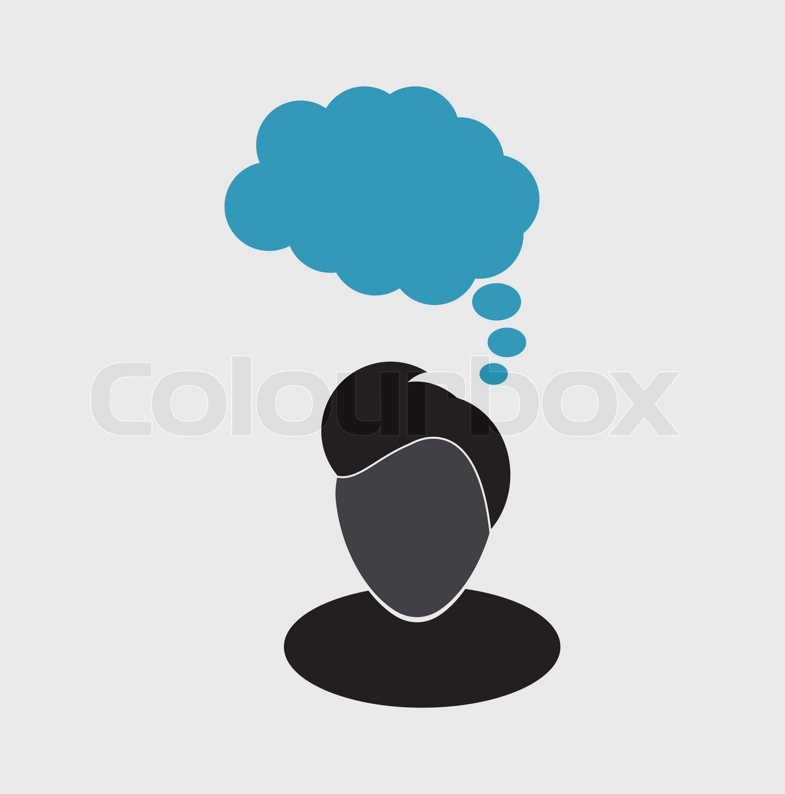 thoughts icon | Stock vector | Colourbox