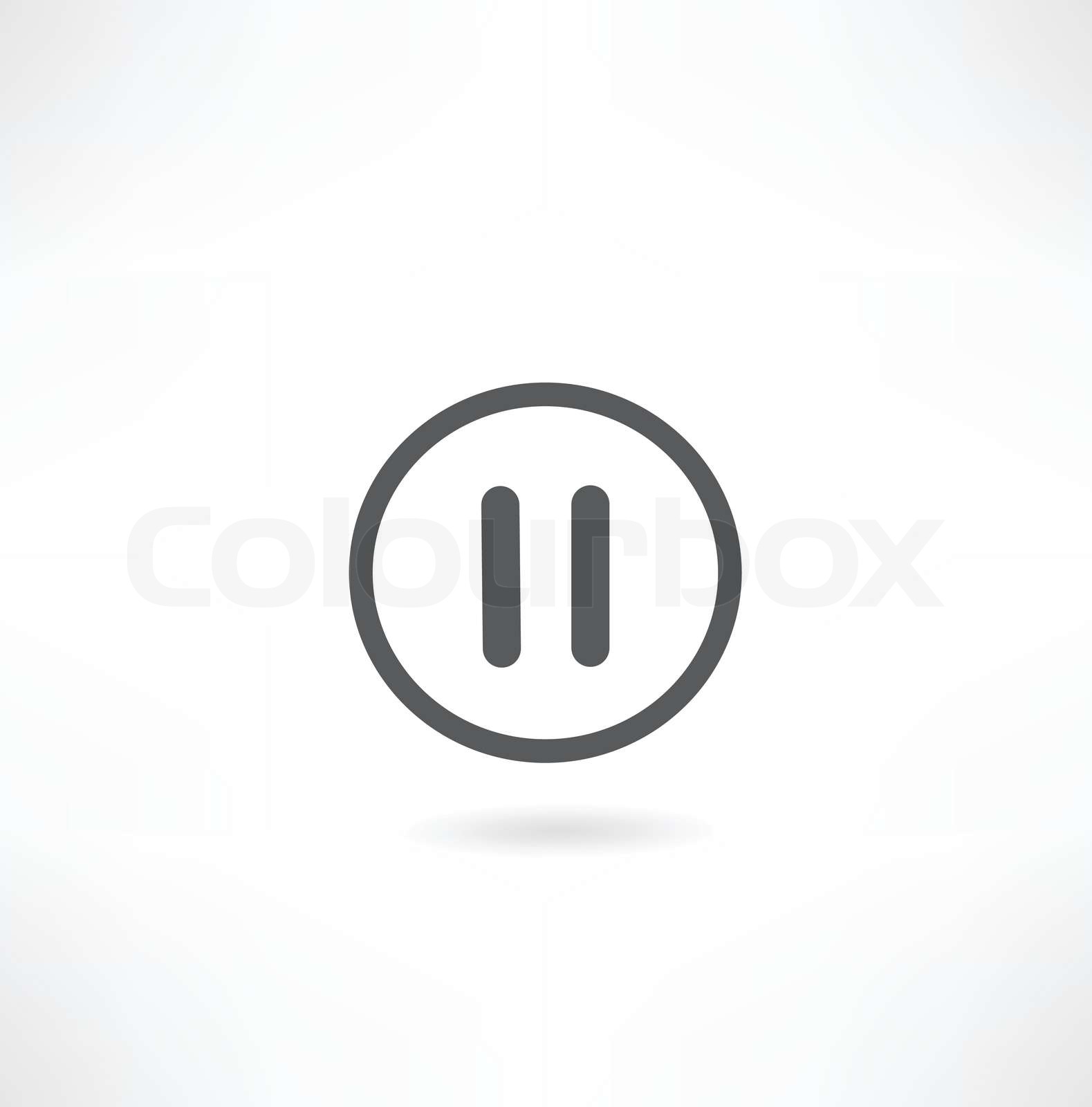 pause icon | Stock vector | Colourbox