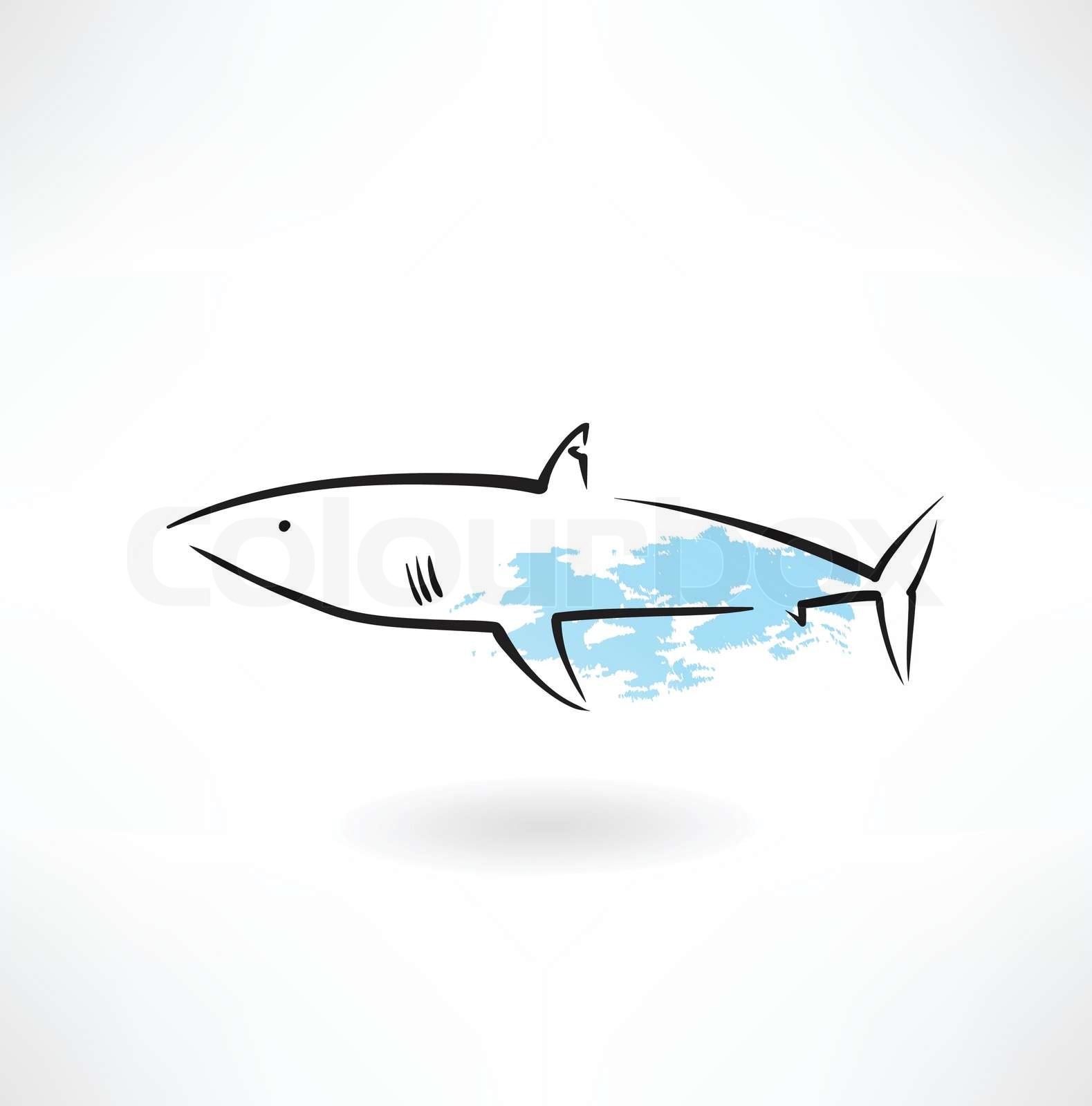 Shark icon | Stock vector | Colourbox