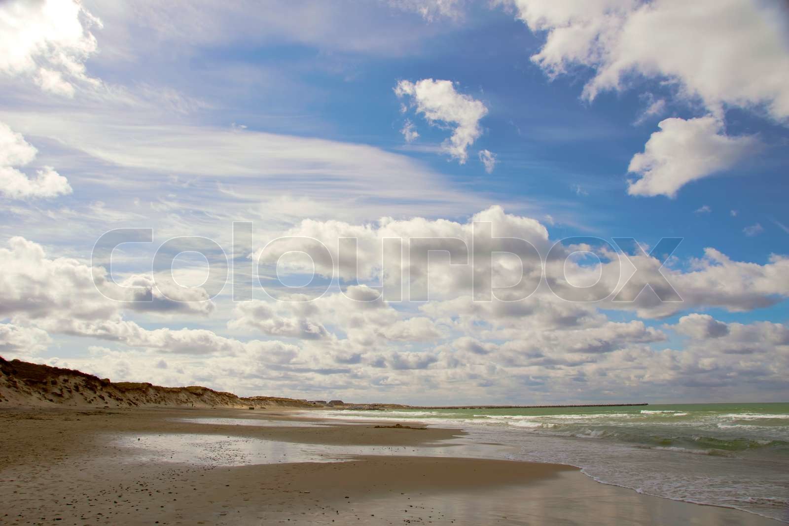 Beach, sea, sky and clouds | Stock image | Colourbox