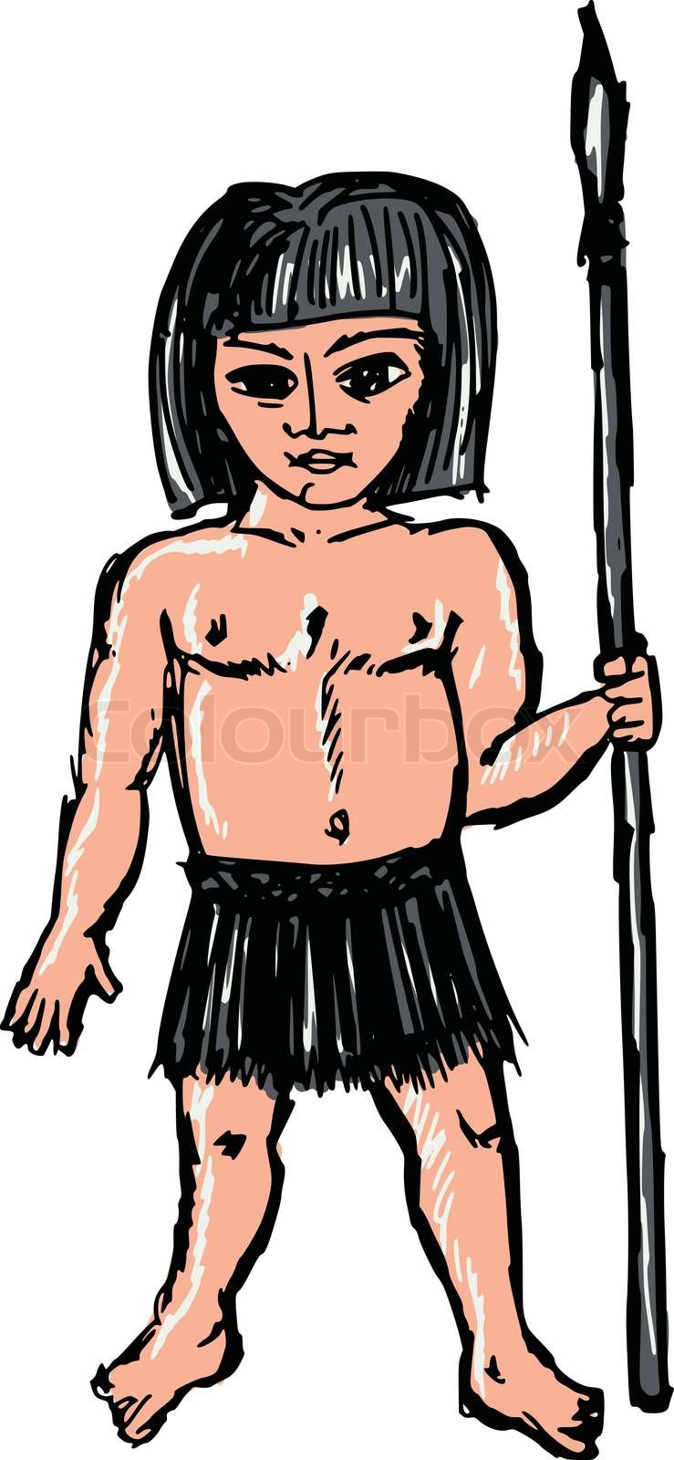 Cute savage | Stock vector | Colourbox