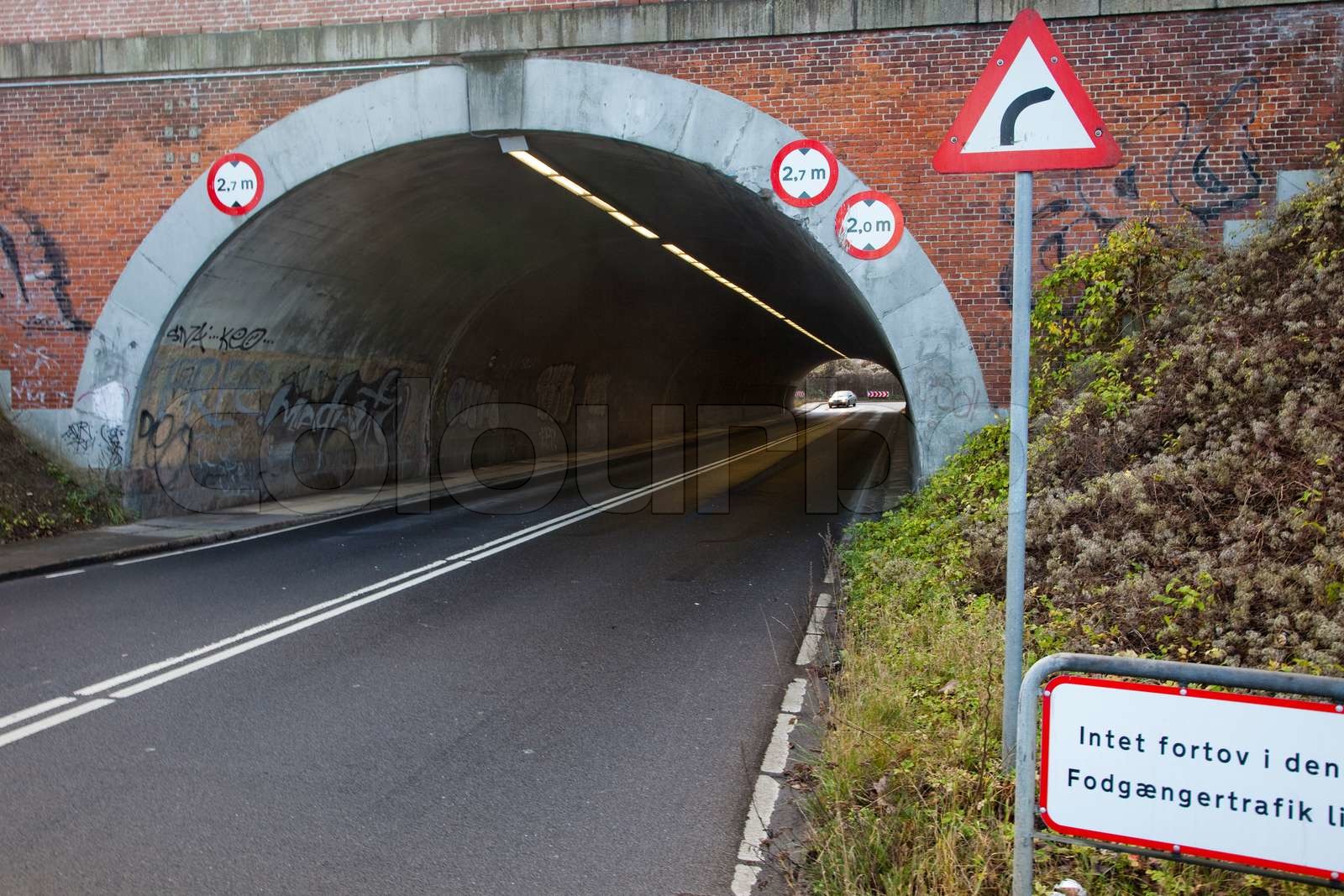 Tunnel in Denmark | Stock image | Colourbox
