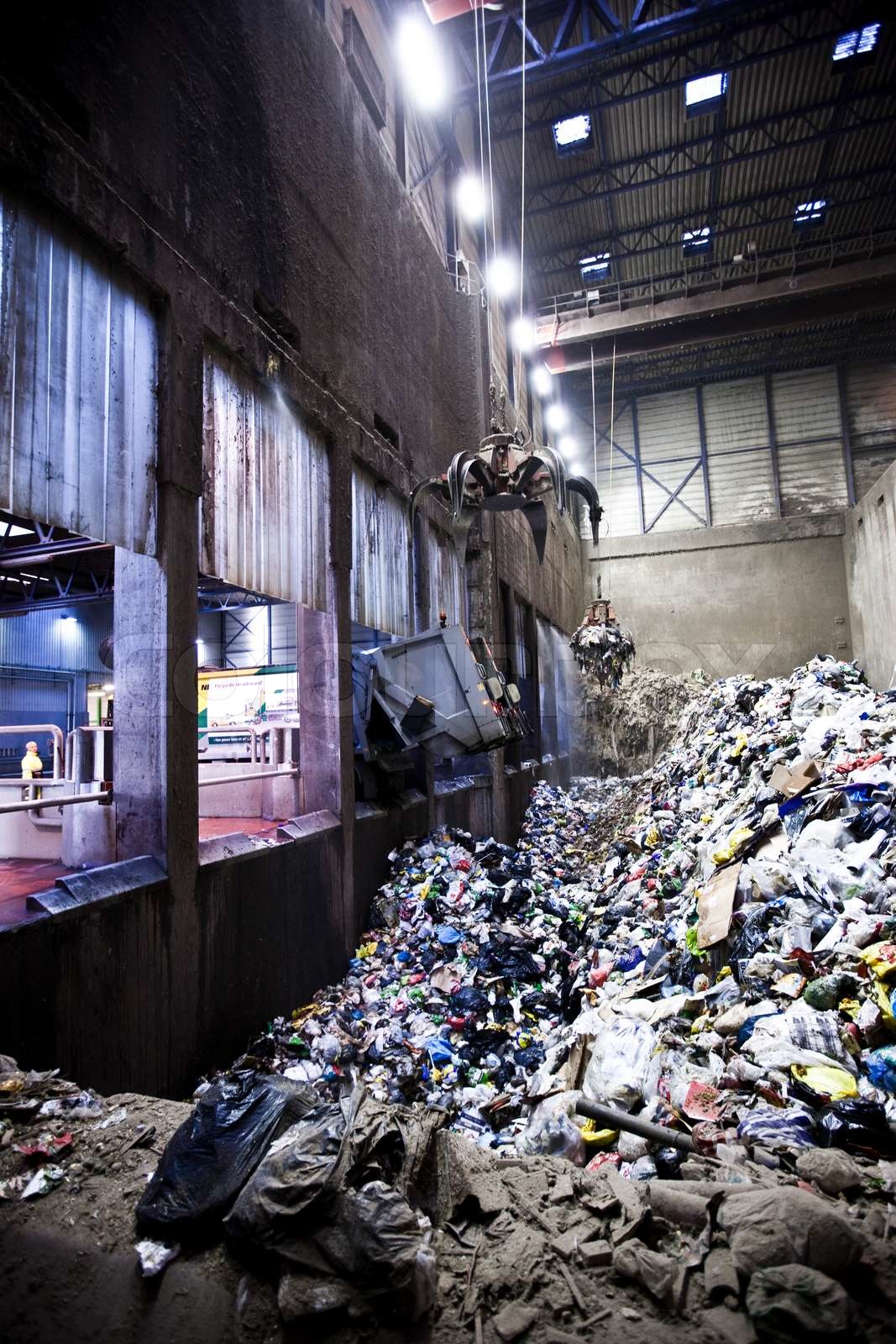 indoors waste disposal site | Stock image | Colourbox