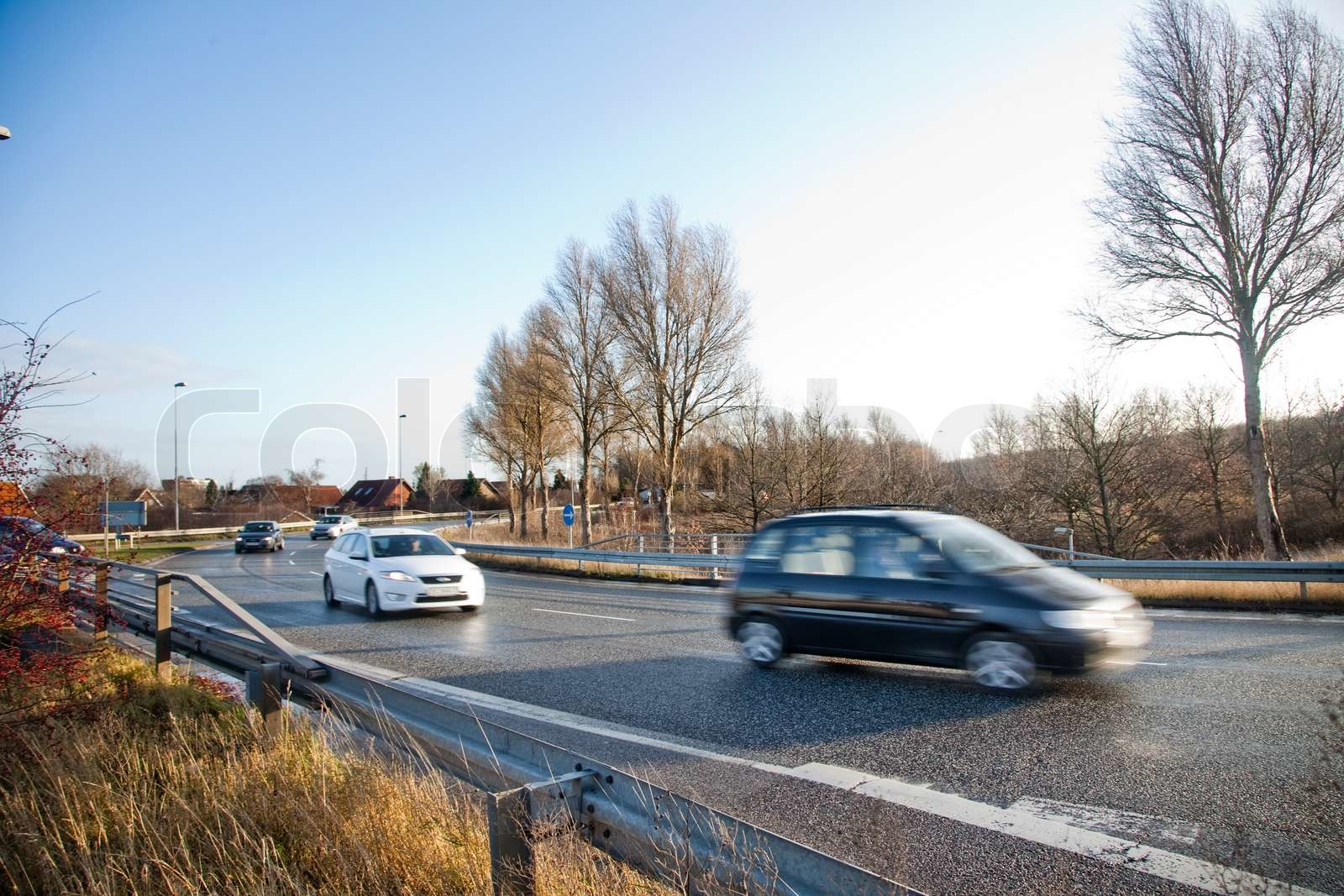 Motorway in Denmark | Stock image | Colourbox