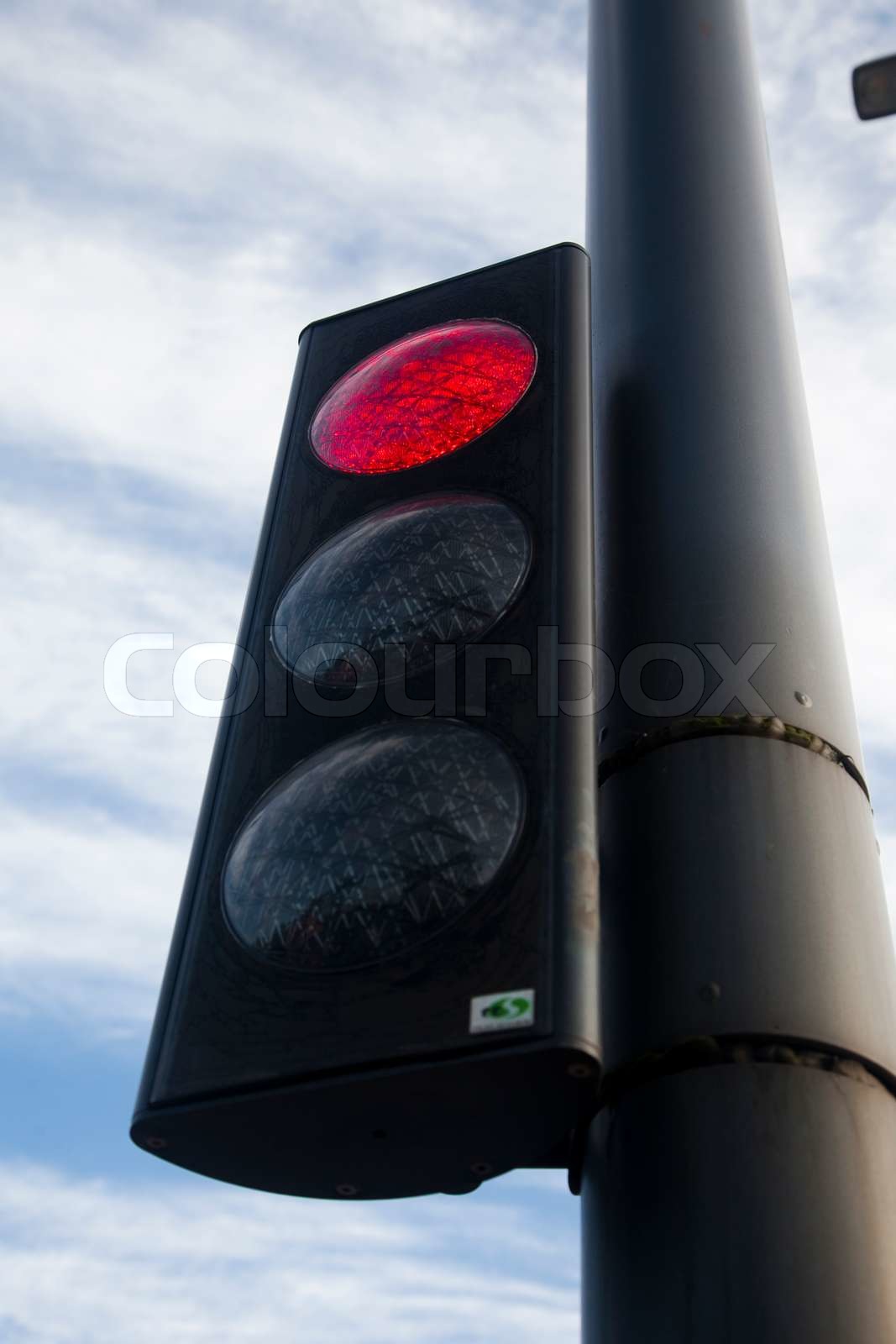 Red light on traffic light | Stock image | Colourbox