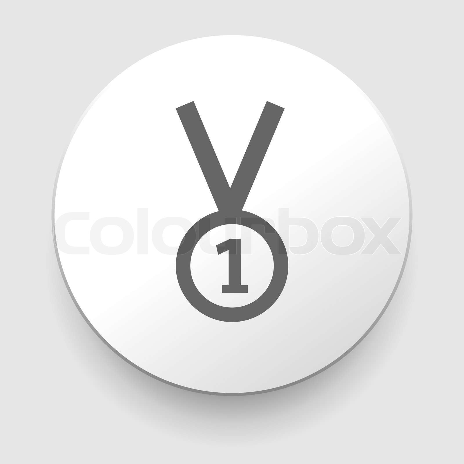 1st Position Medal Icon - vector | Stock vector | Colourbox