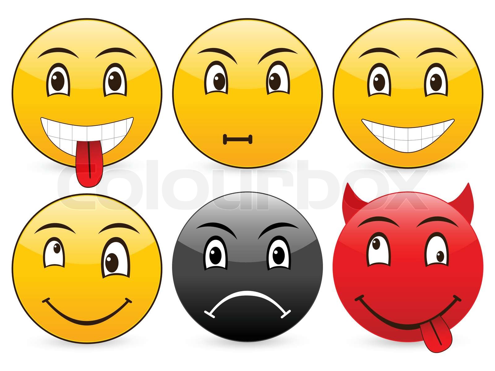 smile set 4 | Stock vector | Colourbox