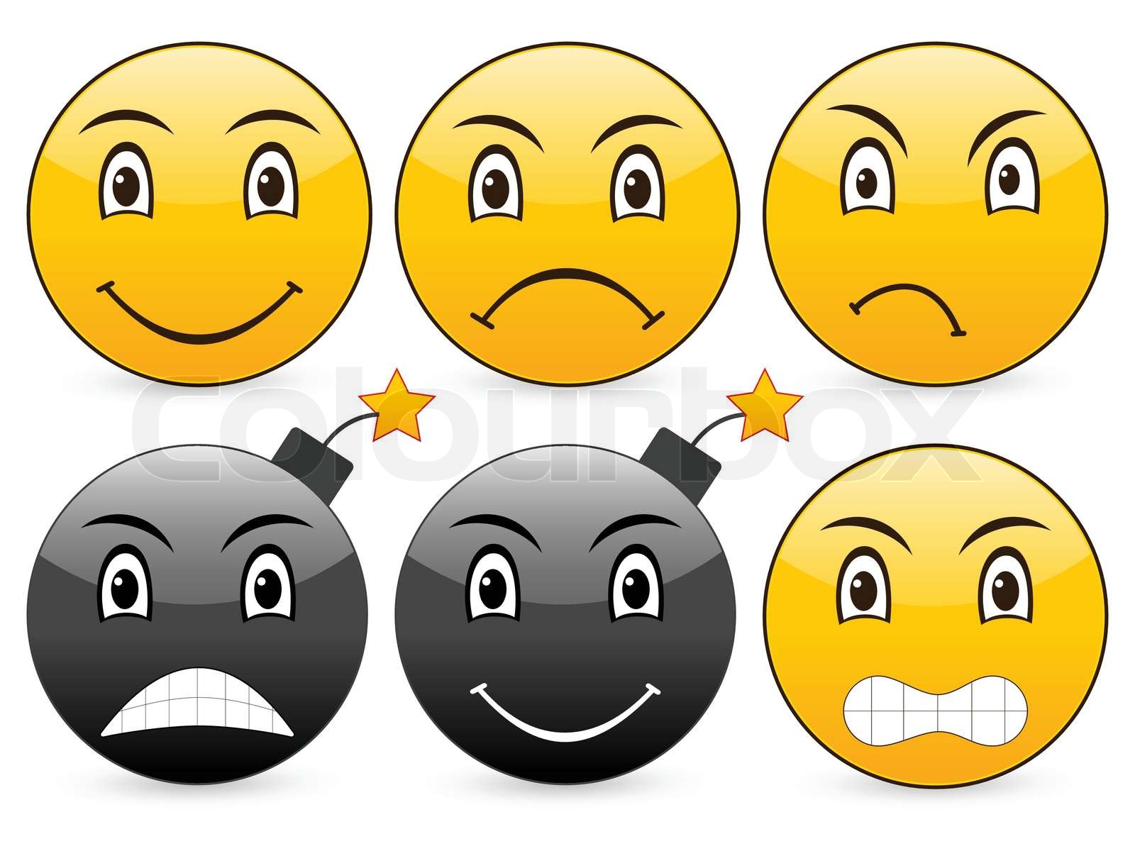 smile set 7 | Stock vector | Colourbox