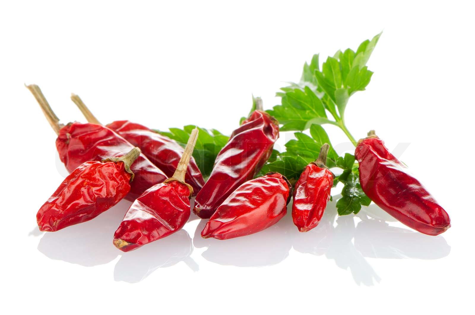 rote Chilischoten | Stock Bild | Colourbox