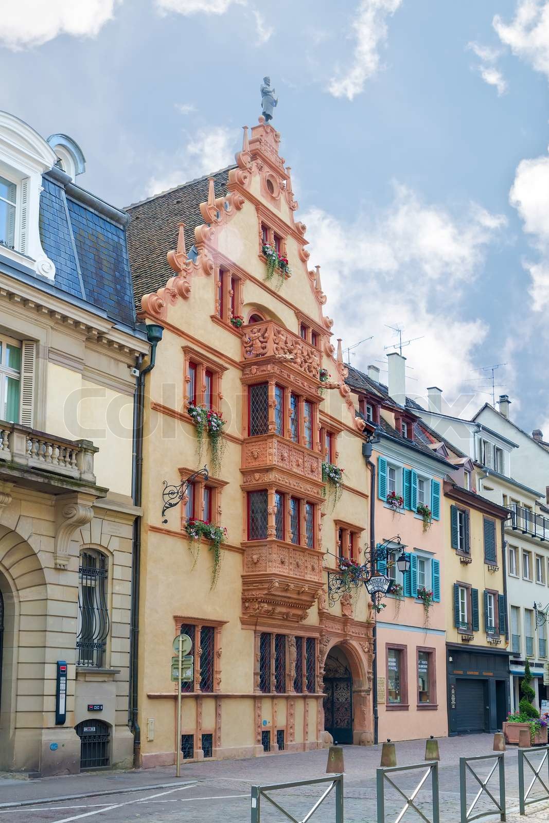 House of heads in Colmar. France. Europe | Stock image | Colourbox