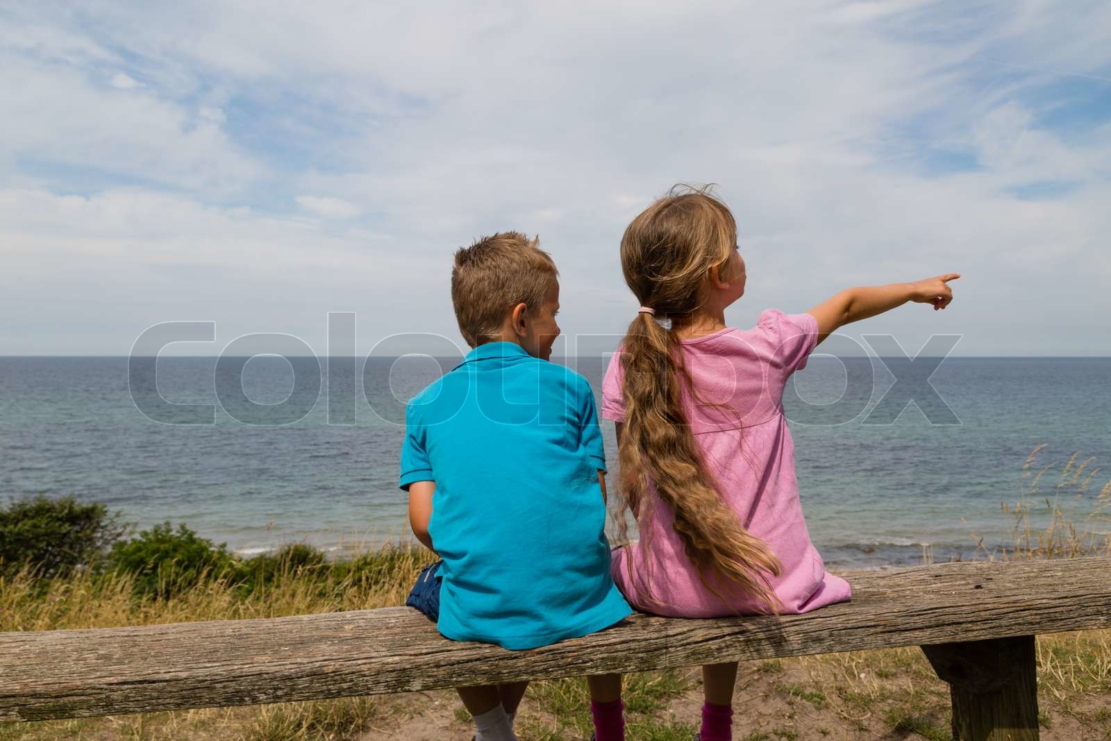 Kids taking a break | Stock image | Colourbox