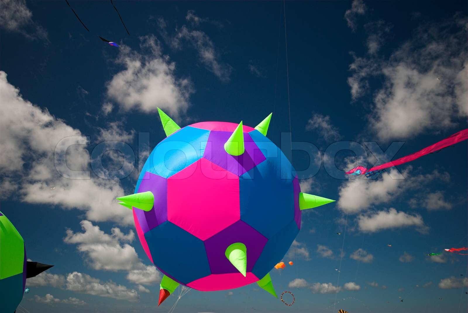 Round Fantasy Kite High-Up. | Stock image | Colourbox