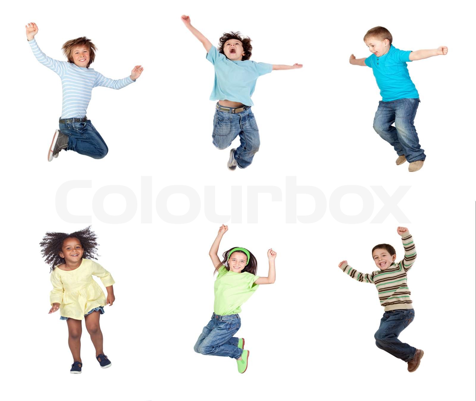 glückliche Kinder springen | Stock Bild | Colourbox