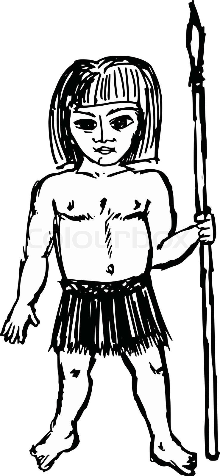 Cute savage | Stock vector | Colourbox