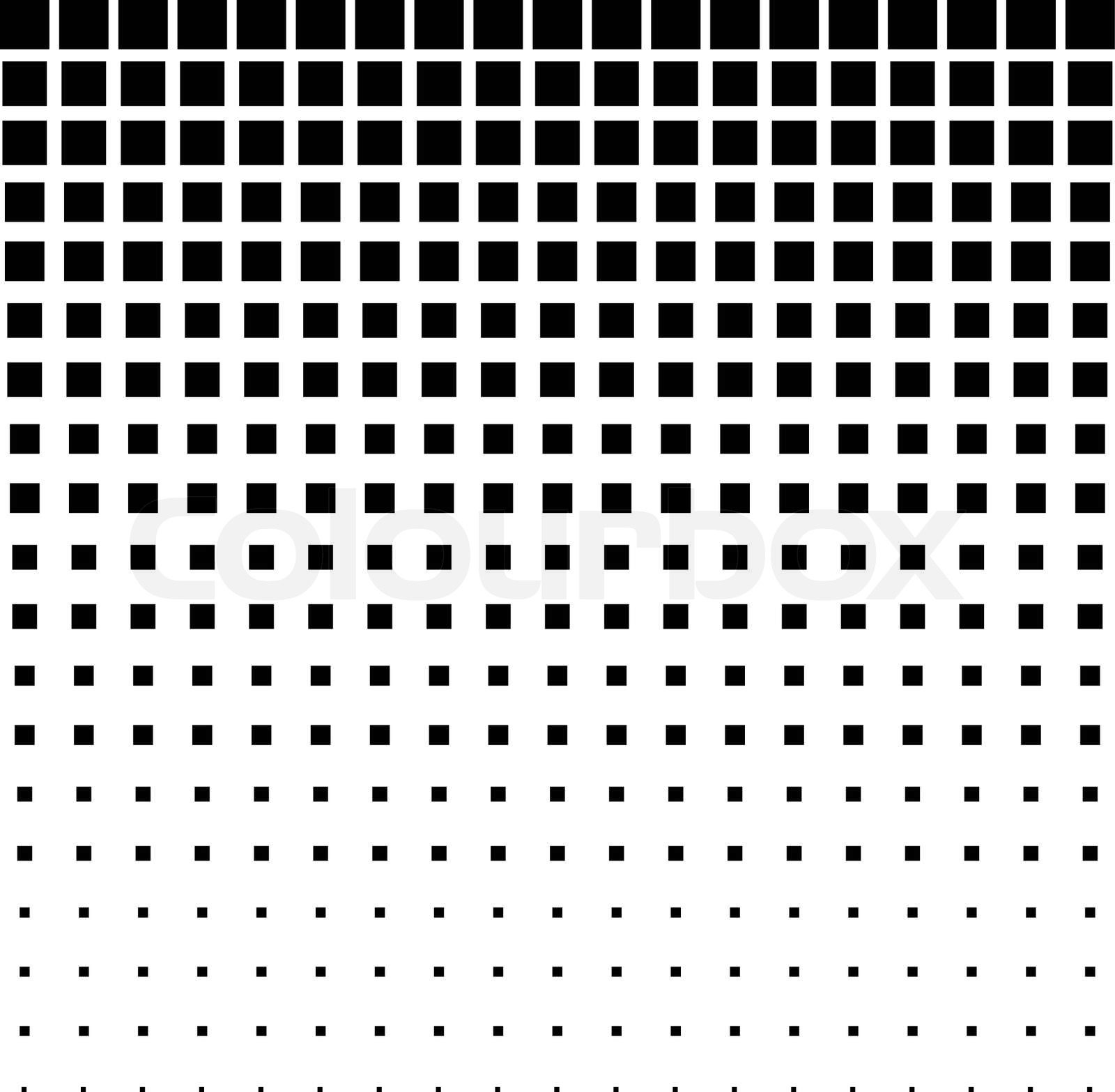 Black Abstract Halftone Square Dot Background | Stock vector | Colourbox